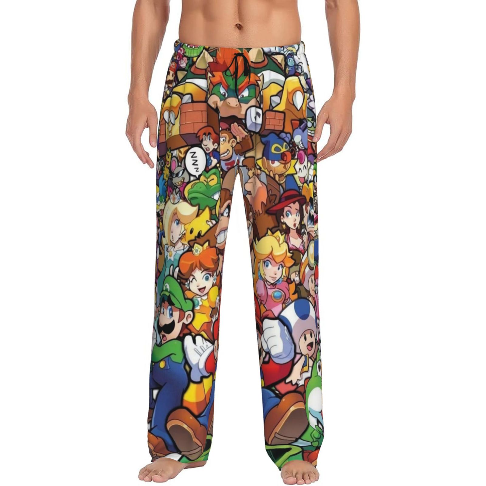 Super Mario Men's Pajama Pants Super Soft Comfy Sleep Lounge Pants ...