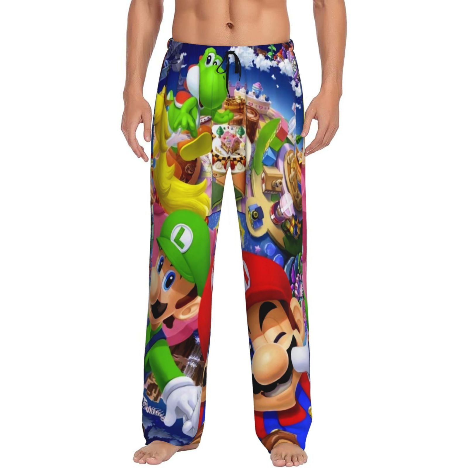 Super Mario Men's Pajama Pants Super Soft Comfy Sleep Lounge Pants ...