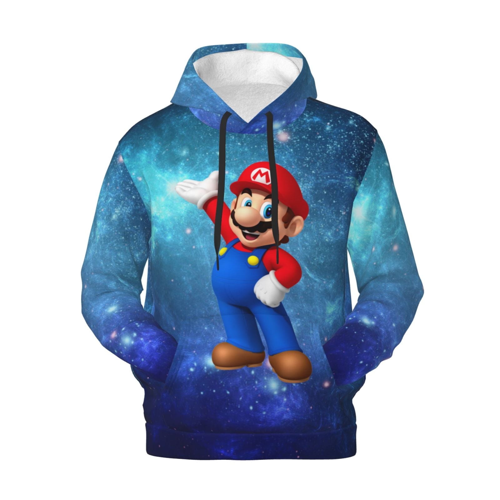 Super Mario Men's Sweatshirt Hoodies Soft Plush Fleece Pullover Novelty ...
