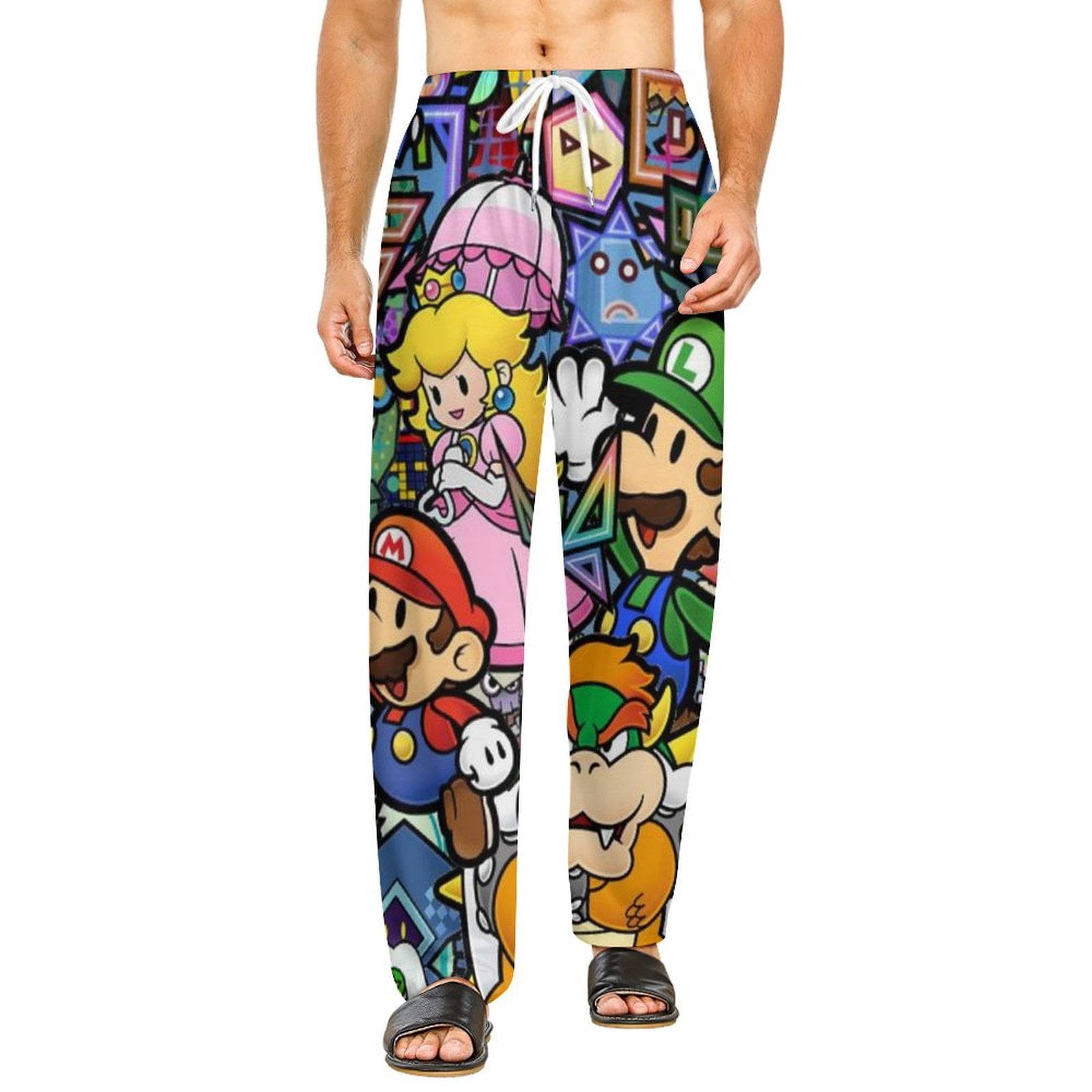 Super Mario Men's elastic waist straight leg pajama pants 5XL - Walmart.com