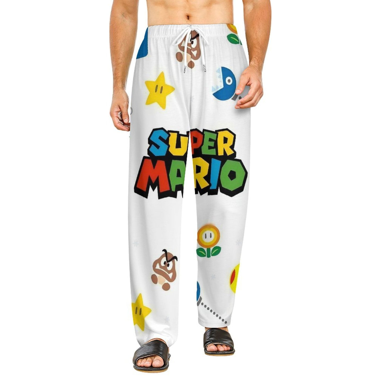 Super Mario Men's elastic waist straight leg pajama pants 5XL - Walmart.com