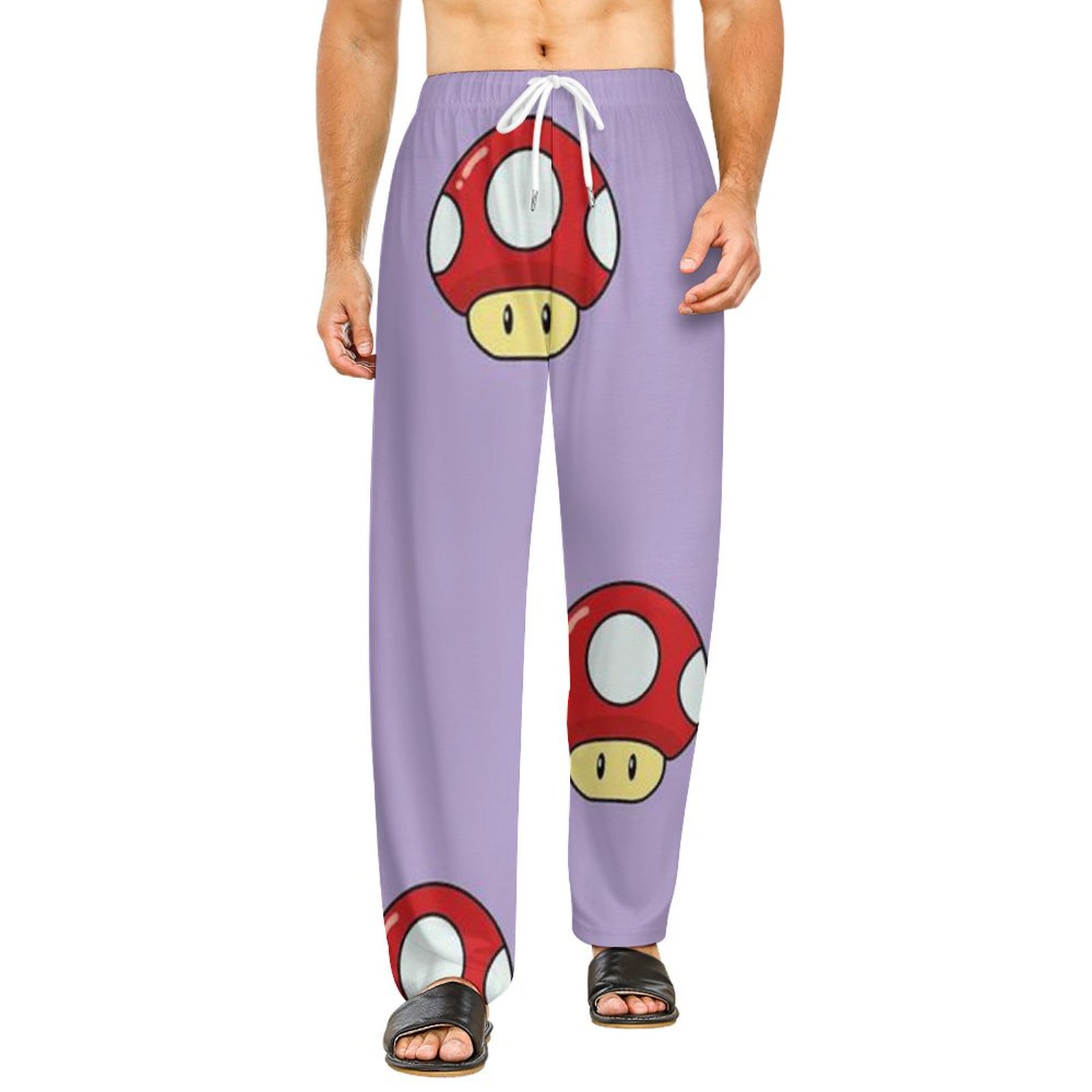 Super Mario Men's elastic waist straight leg pajama pants S - Walmart.com