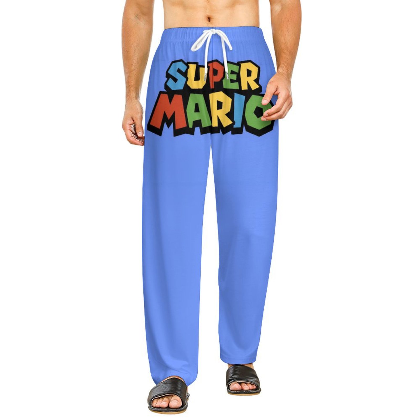 Super Mario Men's elastic waist straight leg pajama pants XL - Walmart.com