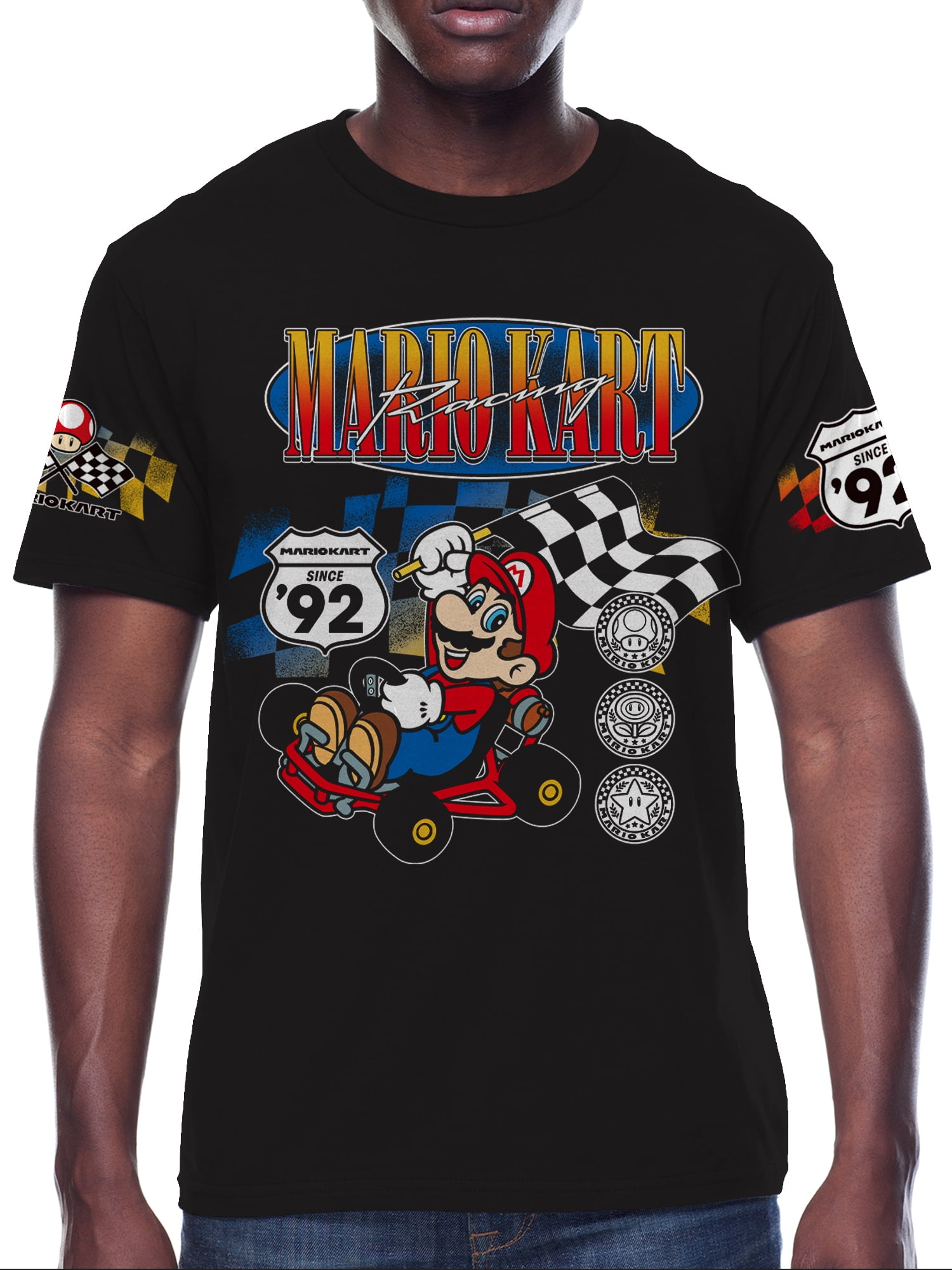 Super Mario, Mens Graphic Tee, Mario Race Sizes S-3XL - Walmart.com