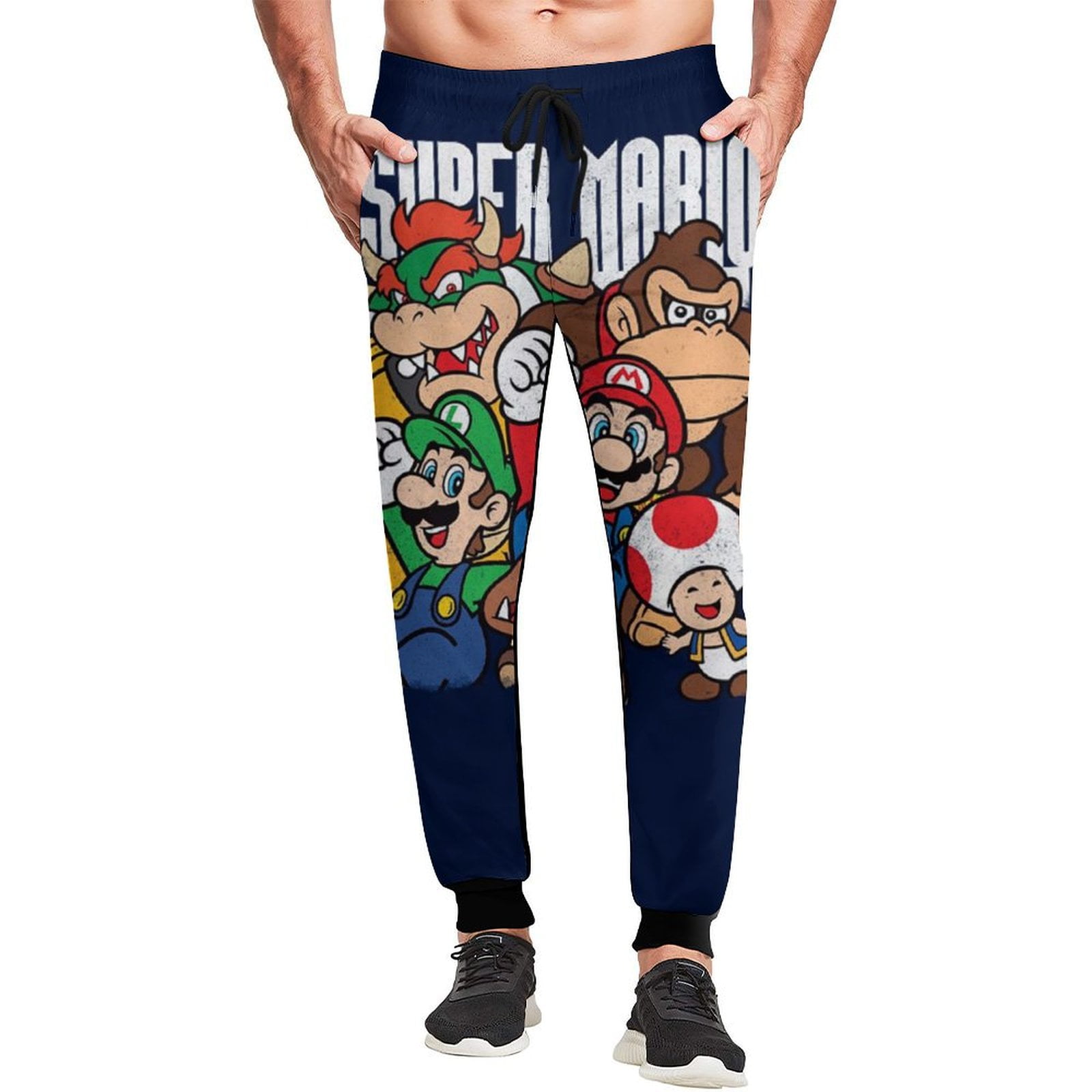 Super Mario Mens Sweatpants Casual Jogger Pants Elastic Waistband ...