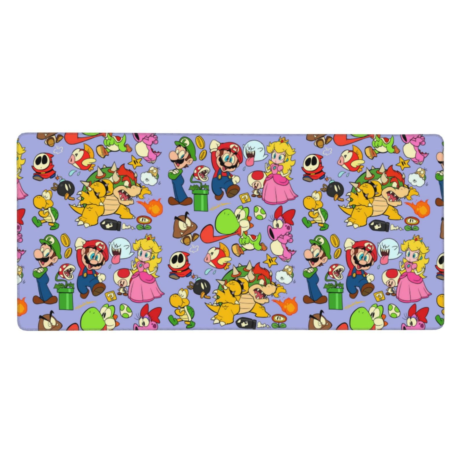 Super Mario Mouse Pad Extra Large 16x35.5 Inch Keyboard Mat Anti-Slip ...