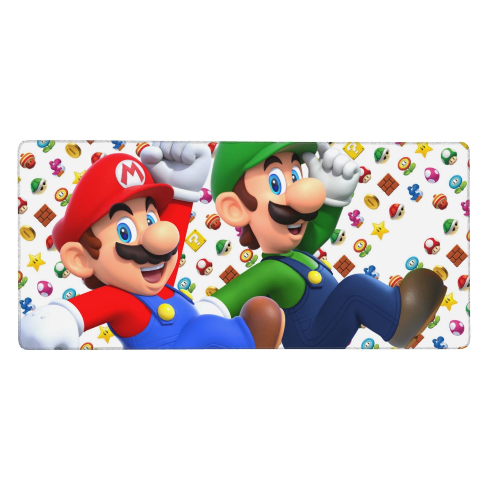 Super Mario Mouse Pad Extra Large 16x35.5 Inch Keyboard Mat Anti-Slip ...