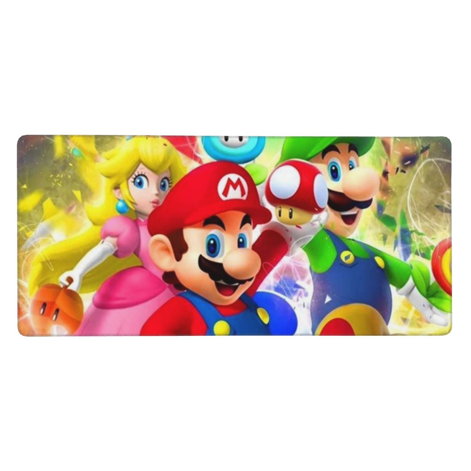 Super Mario Mouse Pad Extra Large 16x35.5 Inch Keyboard Mat Anti-Slip ...