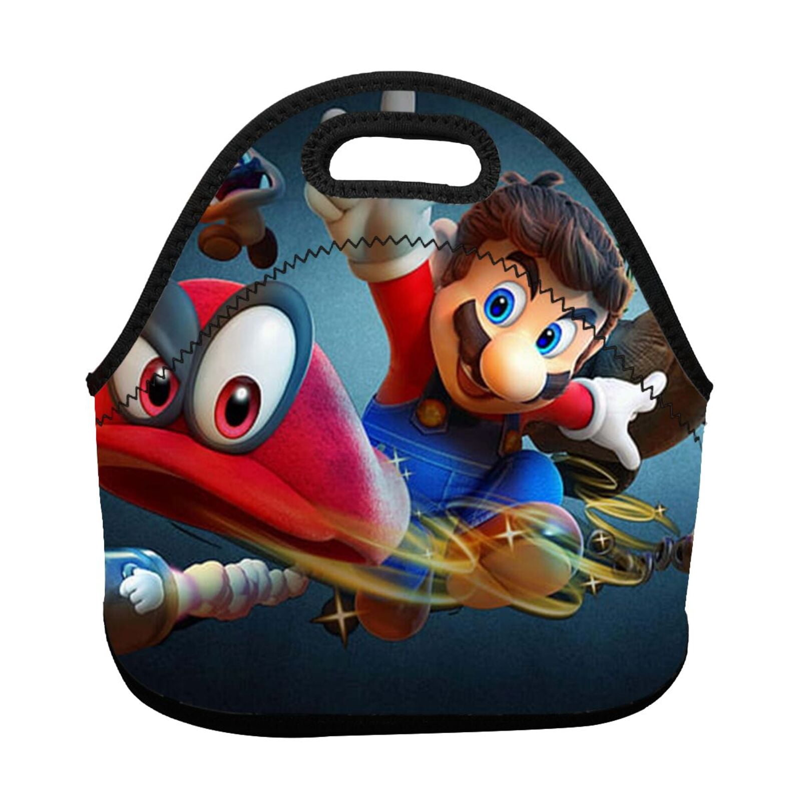 Super Mario Neoprene Lunch Bags Reusable Lunchbox Food Container ...