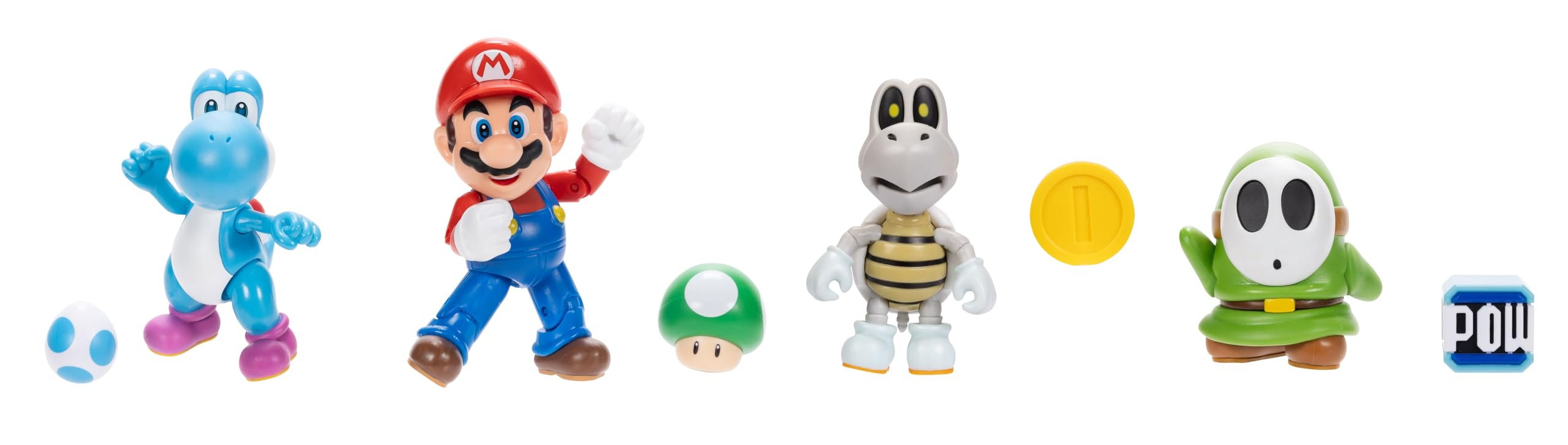 Super Mario Nintendo 4 Inch Action Figure Wave 40 4-Pack, Includes ...