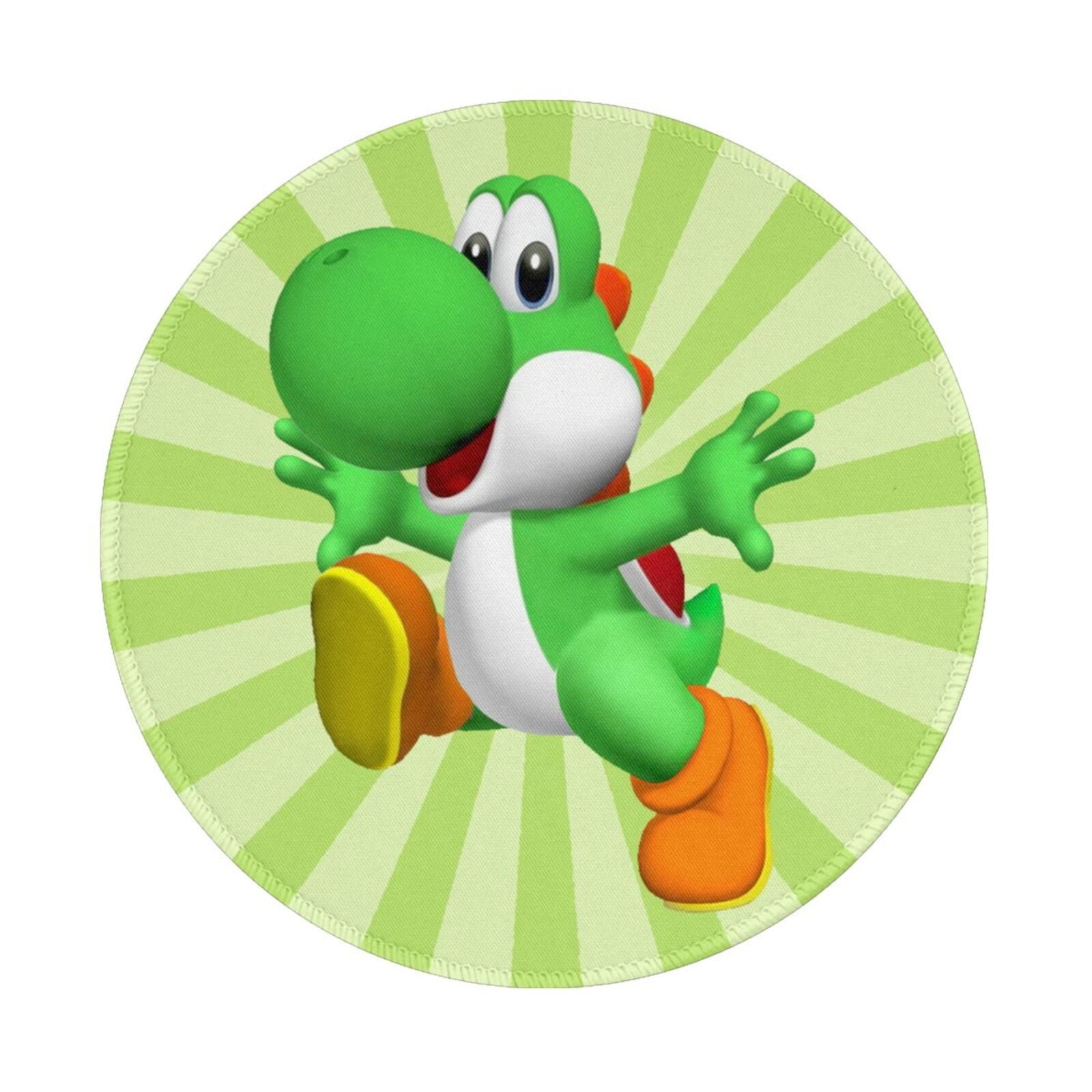 Super Mario Non-Slip Rubber Base Mouse Mat 8 Inch Round Mouse Pad With ...