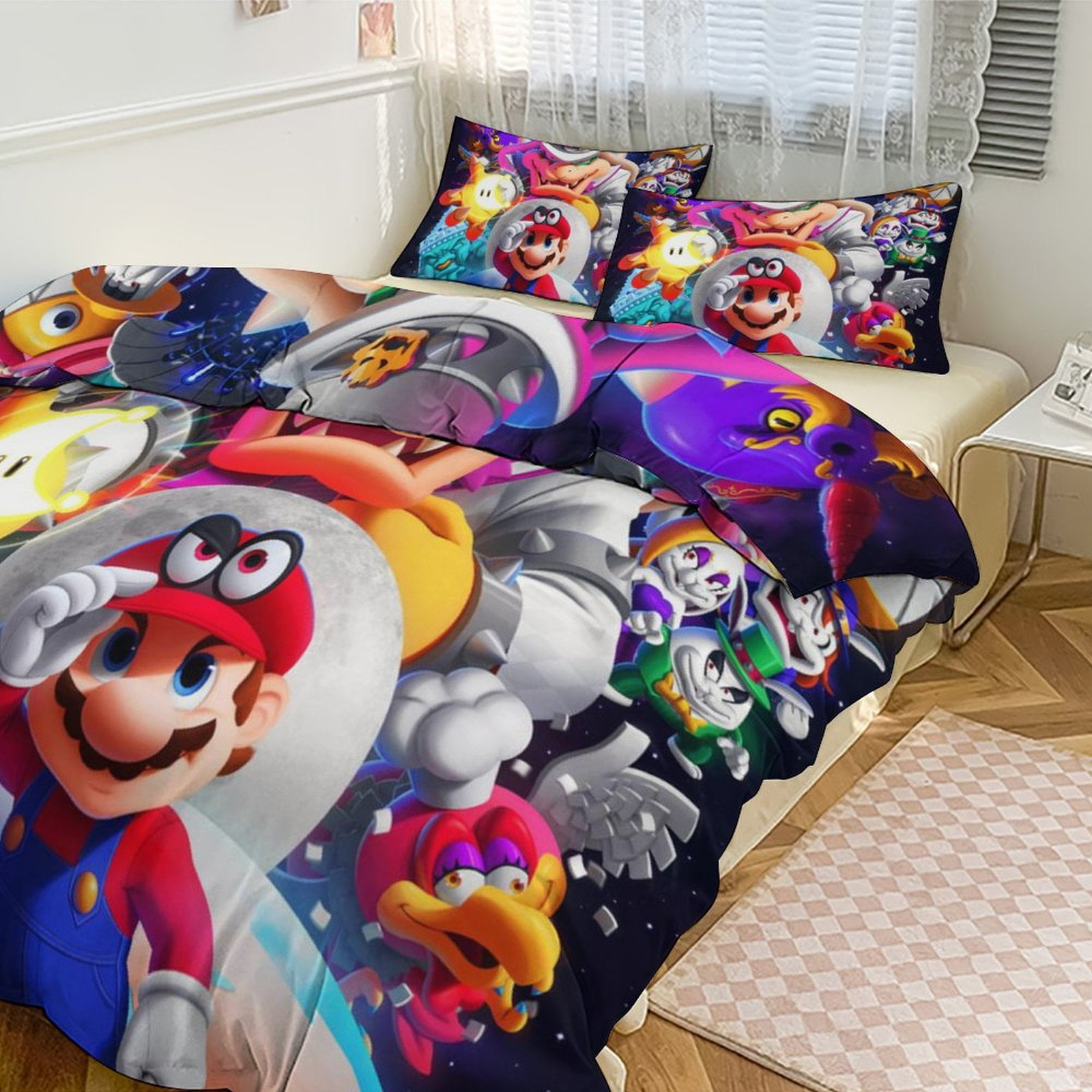 Super Mario Odyssey 3 Pieces Bedding Sets Double Sided Printed Soft ...