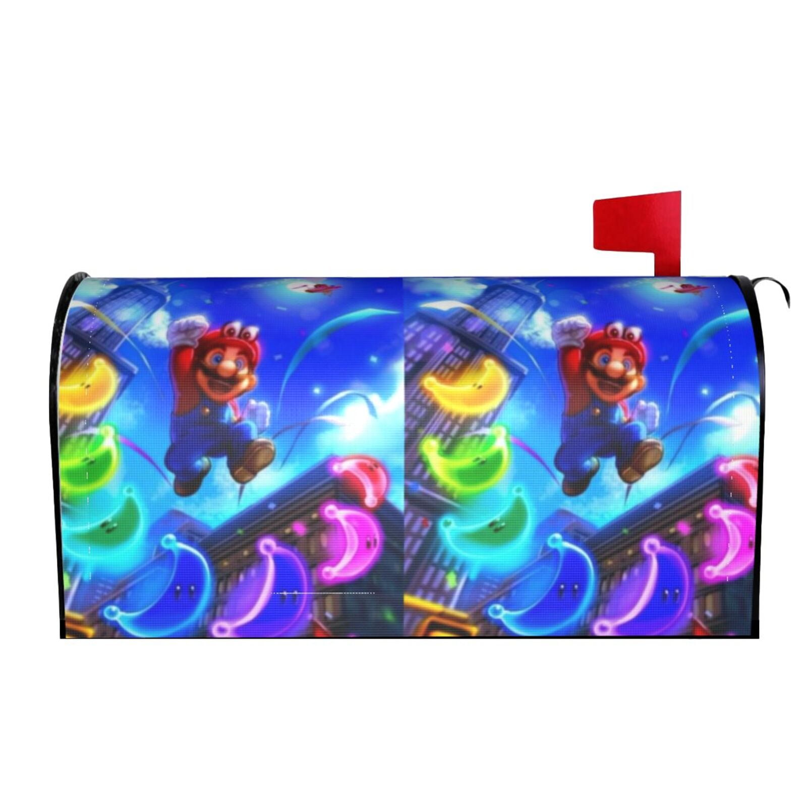 Super Mario Odyssey Cartoon Character Mailbox Cover Magnetic Standard ...