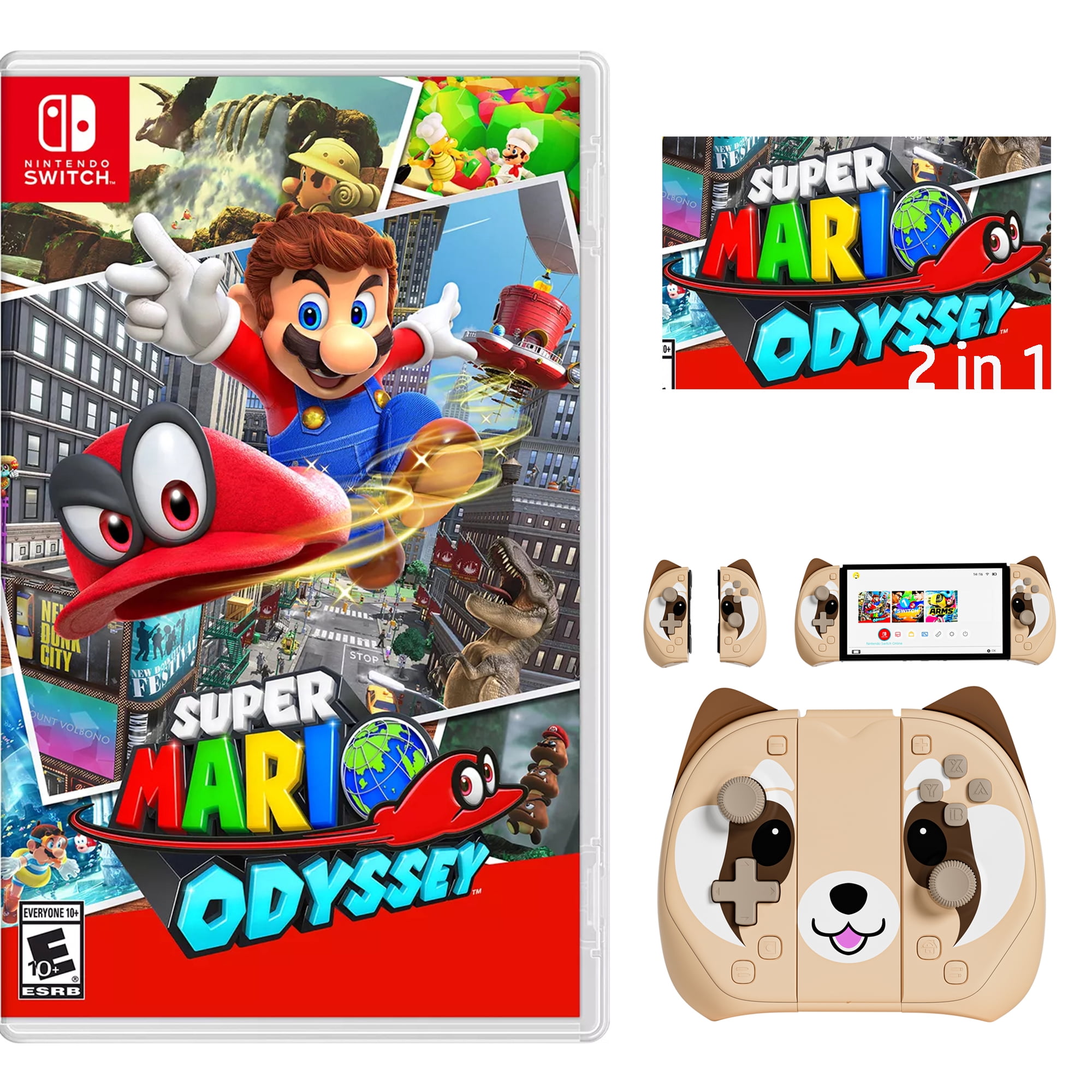 Super Mario Odyssey Game Disc and Switch Joypad for Nintendo Switch ...
