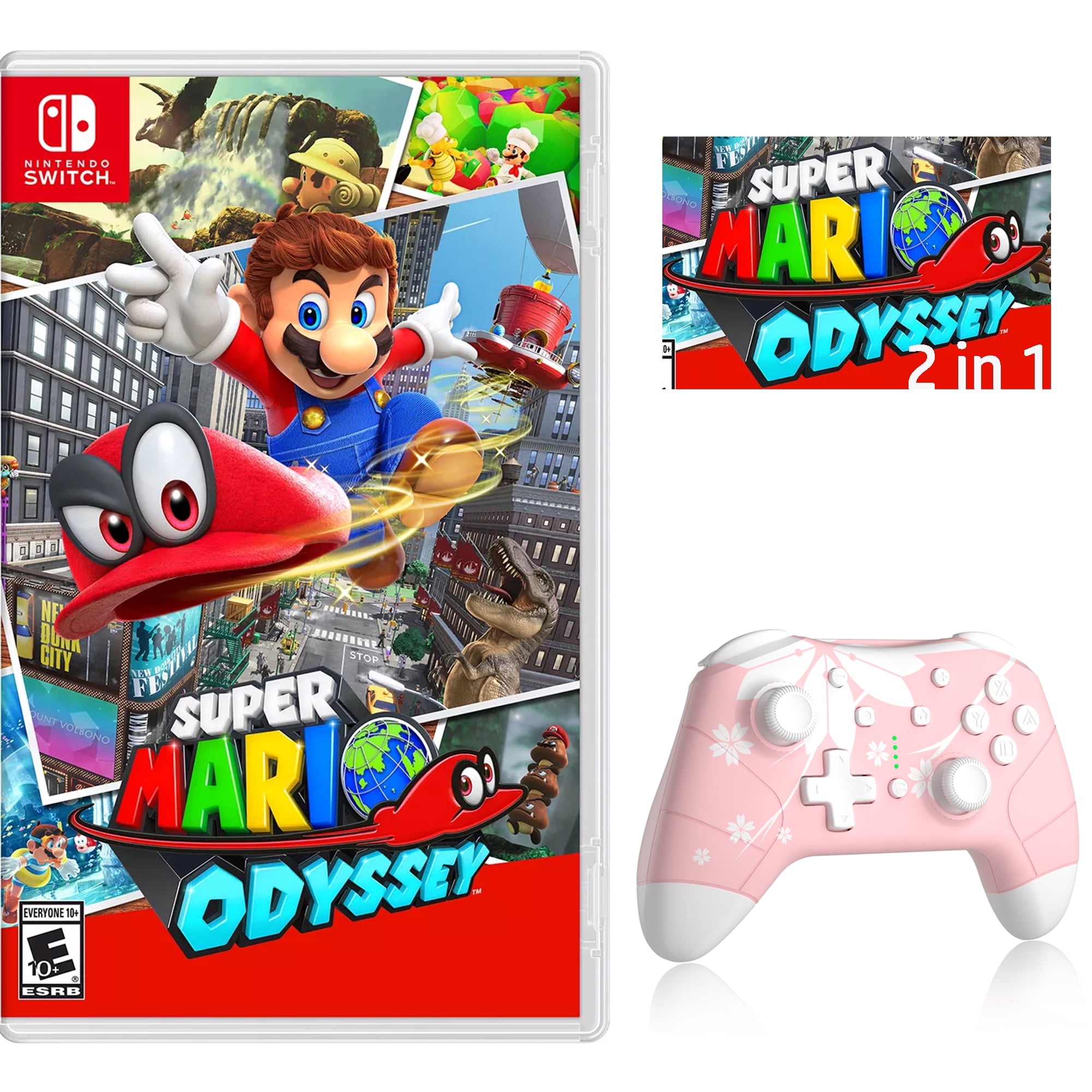 Super Mario Odyssey Game Disc and Upgraded Wireless Switch Pro ...