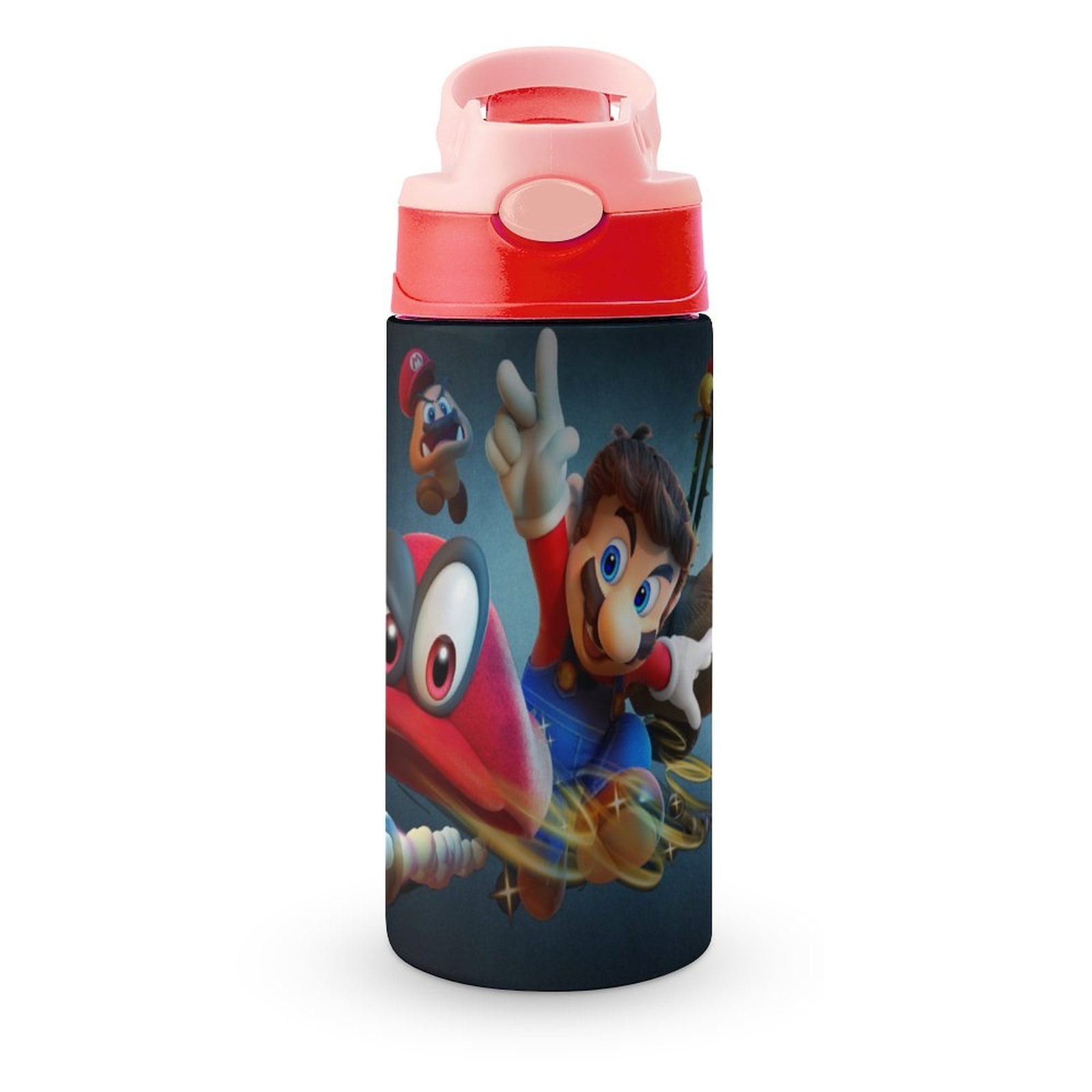 Super Mario Odyssey Kid's Insulated Water Bottle With Straw Vacuum ...