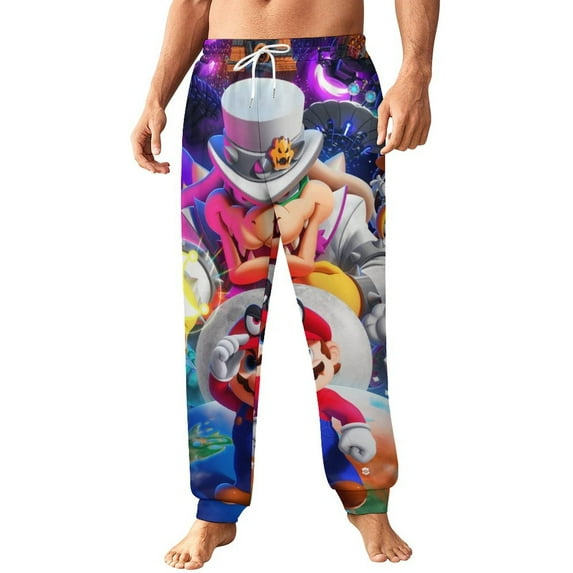 Super Mario Odyssey Men's Sweatpants Trousers 3D Printed Joggers Track ...
