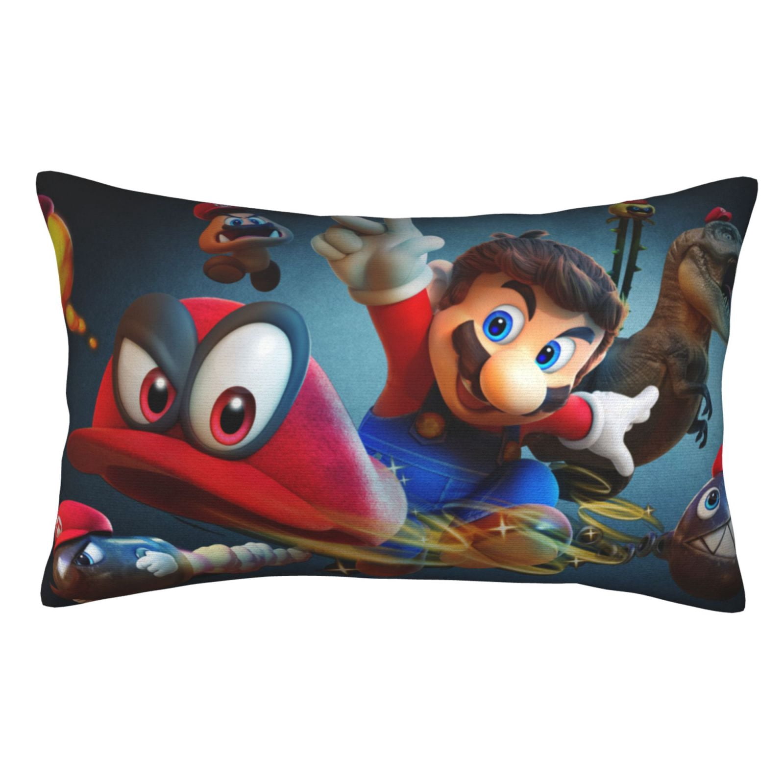 Super Mario Odyssey Pillowcase Decor Cushion Pillow Covers With Hidden ...
