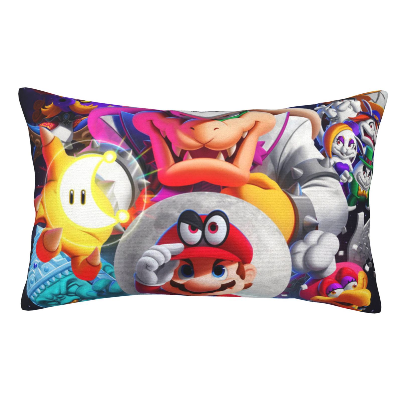 Super Mario Odyssey Pillowcase Decor Cushion Pillow Covers With Hidden ...