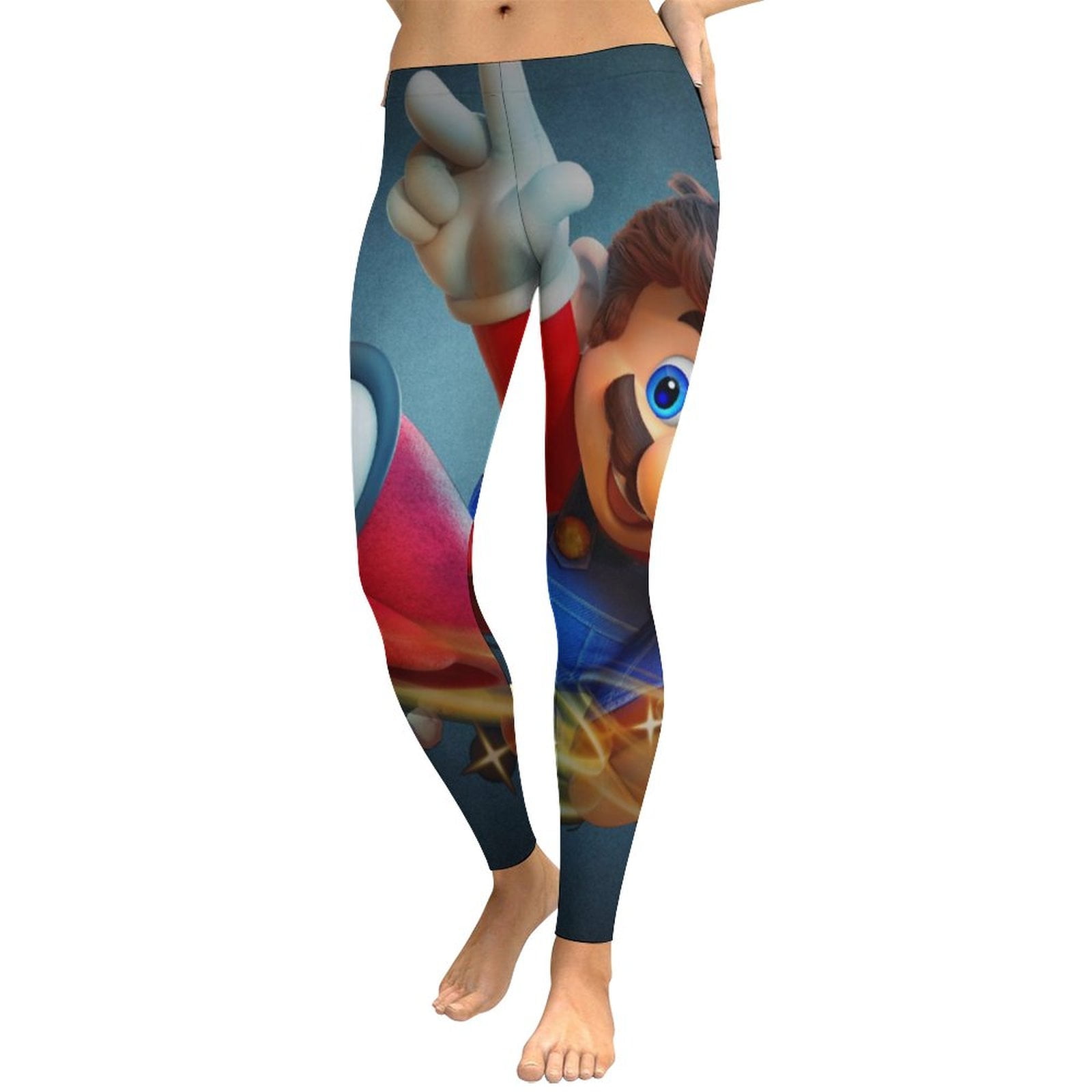 Super Mario Odyssey Women's Yoga Pants High Waisted Tummy Control Non ...