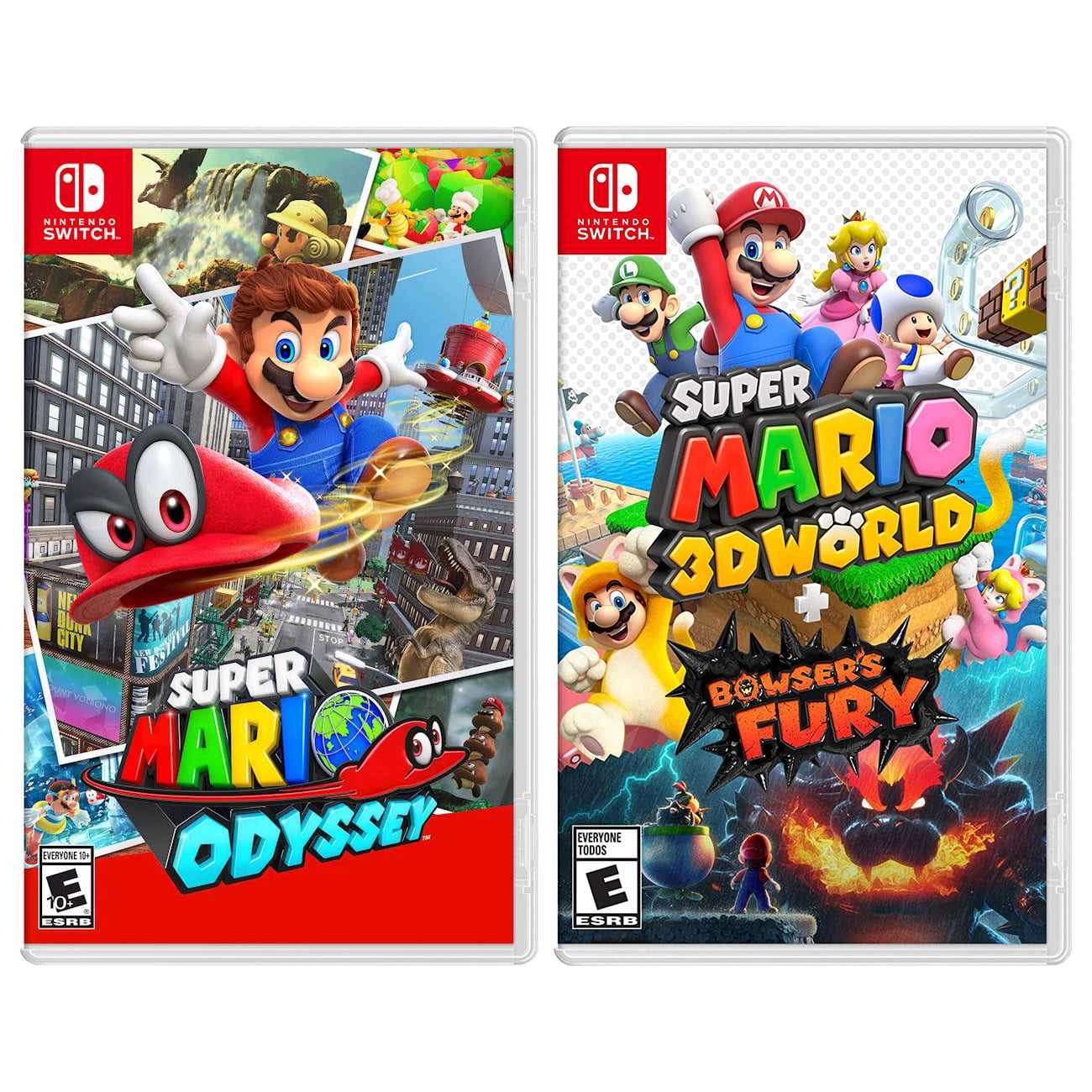 Super Mario Odyssey and Super Mario 3D World Bundle - Nintendo Switch ...
