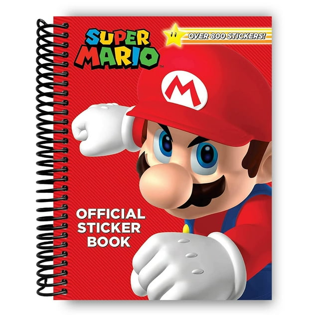Super Mario Official Sticker Book (Spiral Bound) - Walmart.com