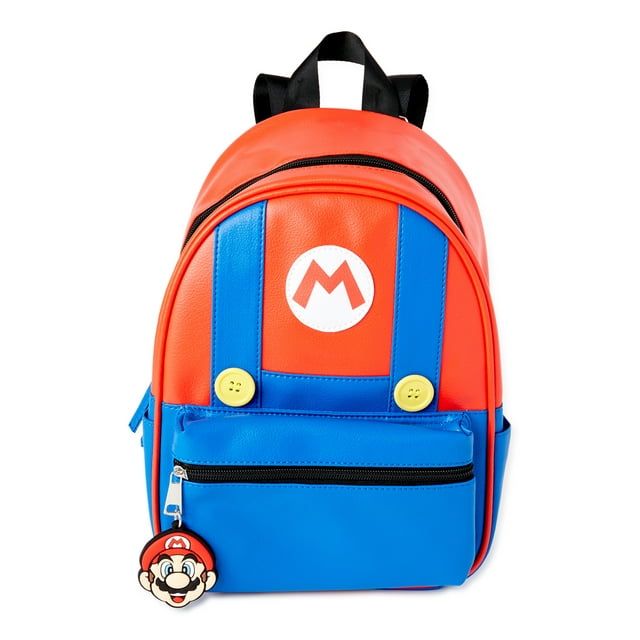 Super Mario Mini Overalls Backpack for School Kids - Walmart.com