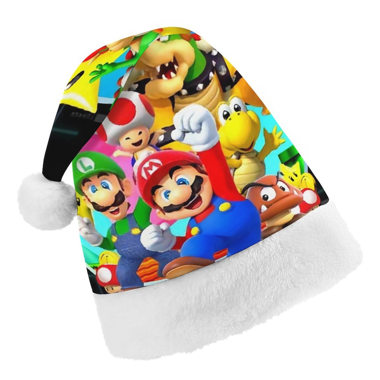 Super-Mario PNG Santa Hat,Super-Mario PNG Christmas Hat,Xmas Holiday ...