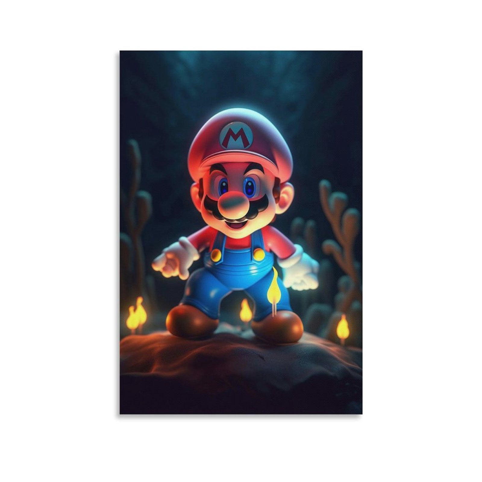 Super Mario Paintings, 12x18inch Single Hanging Painting Home Decor ...
