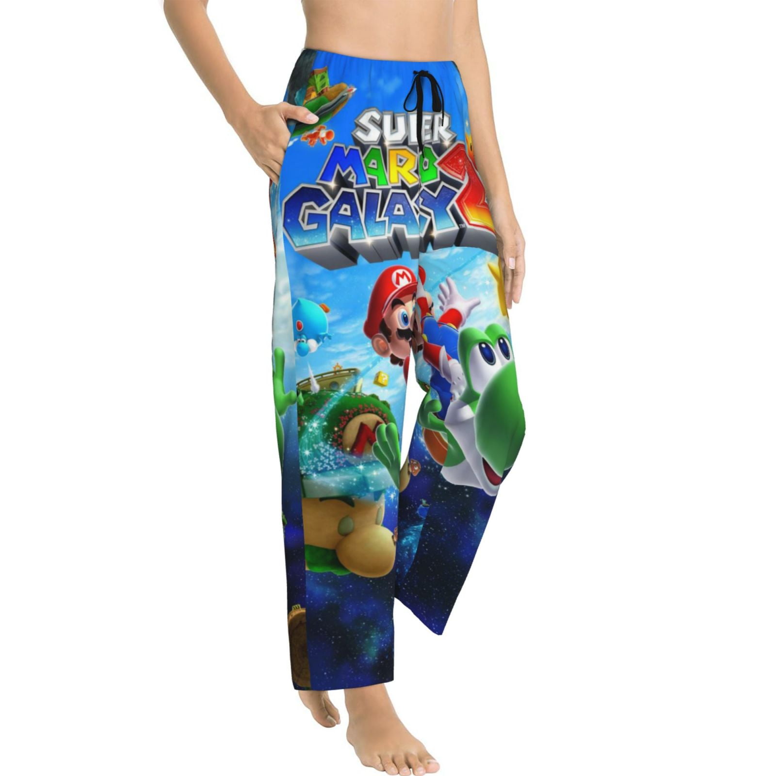 Super Mario Pajama Pants for Women Cartoon Pajama Pants All Over Print ...