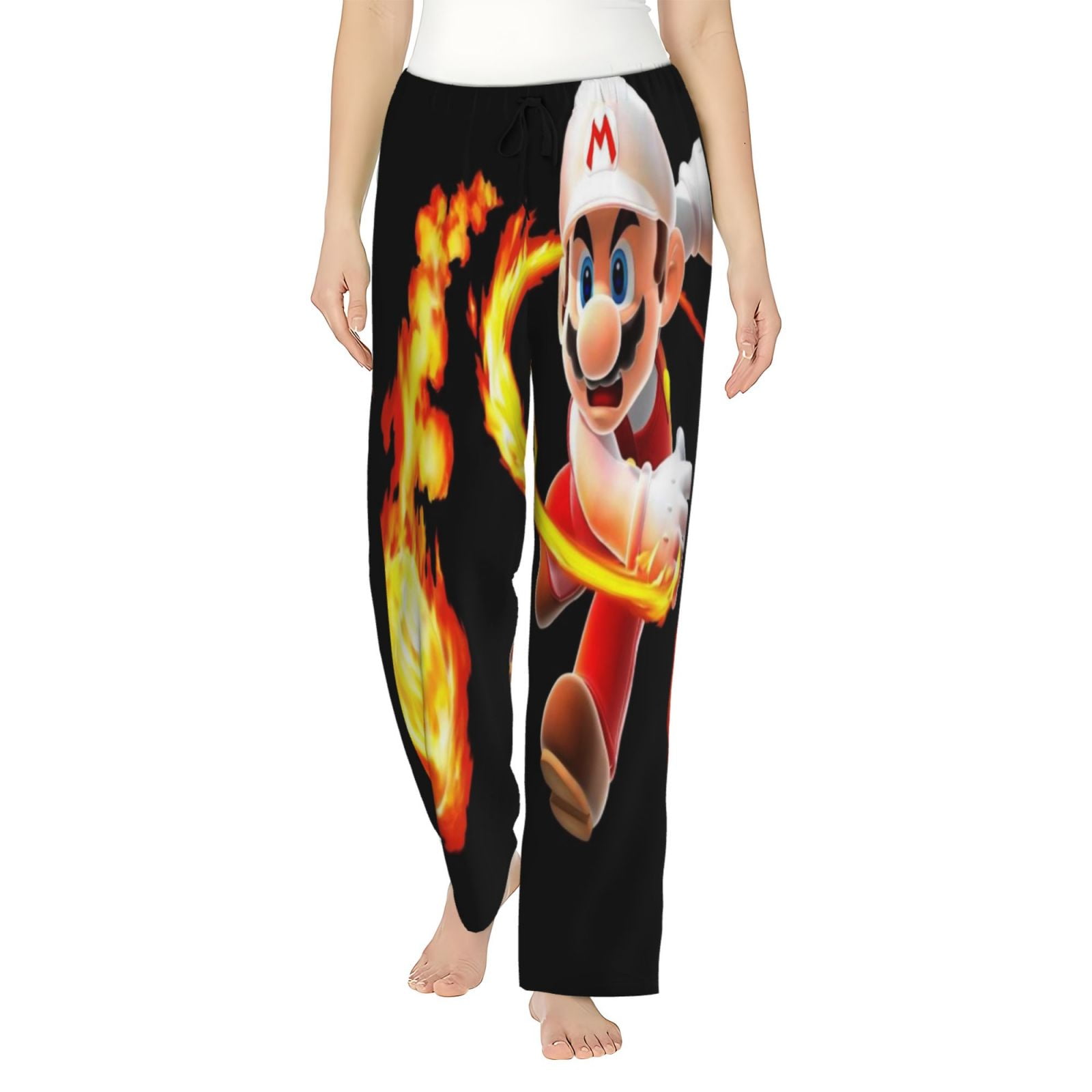 Super Mario Pajama Pants for Women Cartoon Pajama Pants All Over Print ...