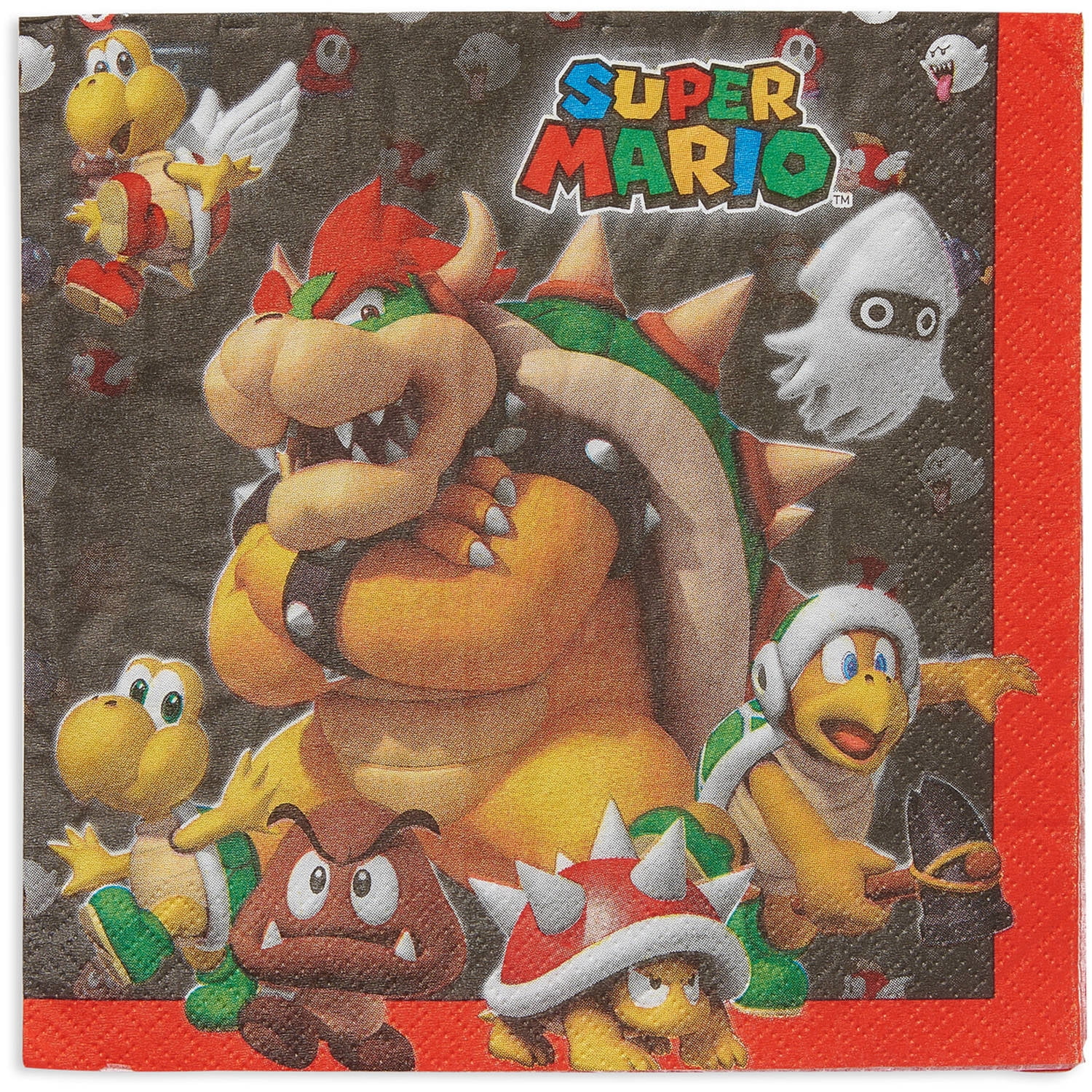 Super Mario Party Paper Lunch Napkins, 16ct - Walmart.com