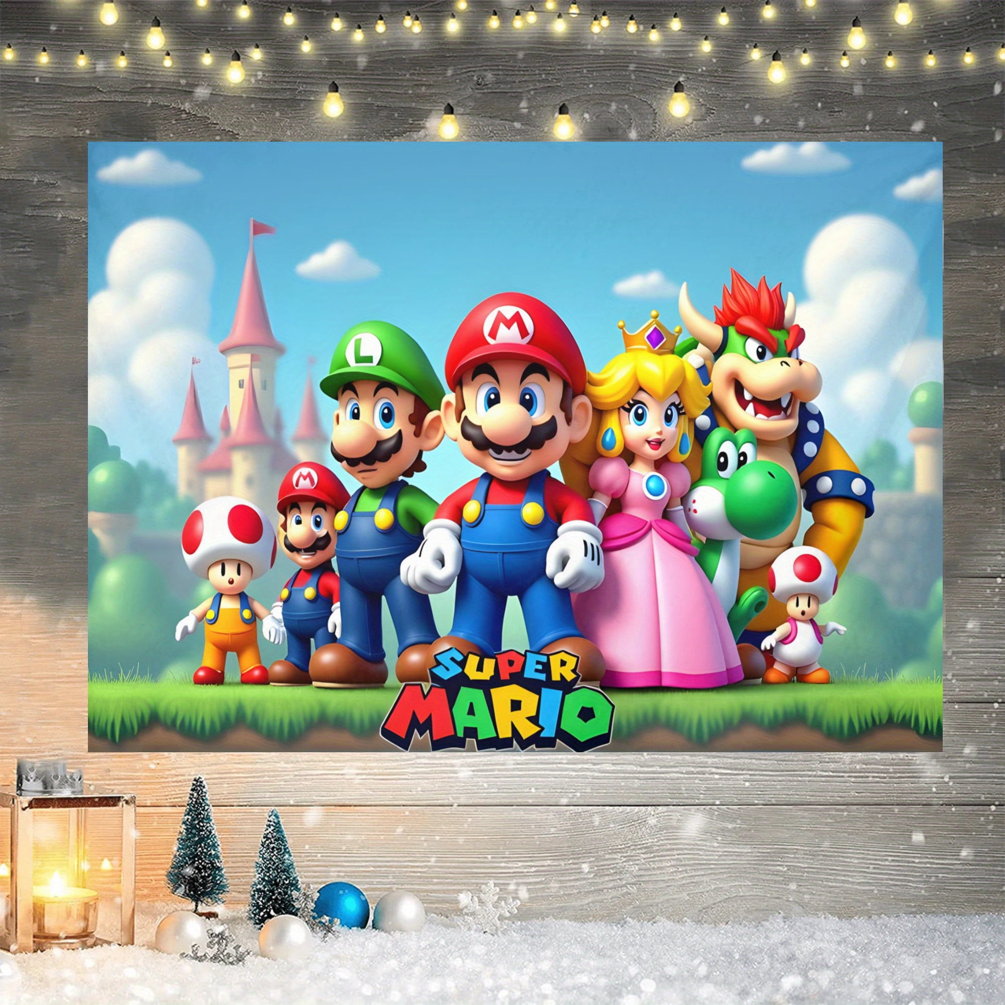 Super Mario Party background Poster - Perfect for rooms, gardens ...