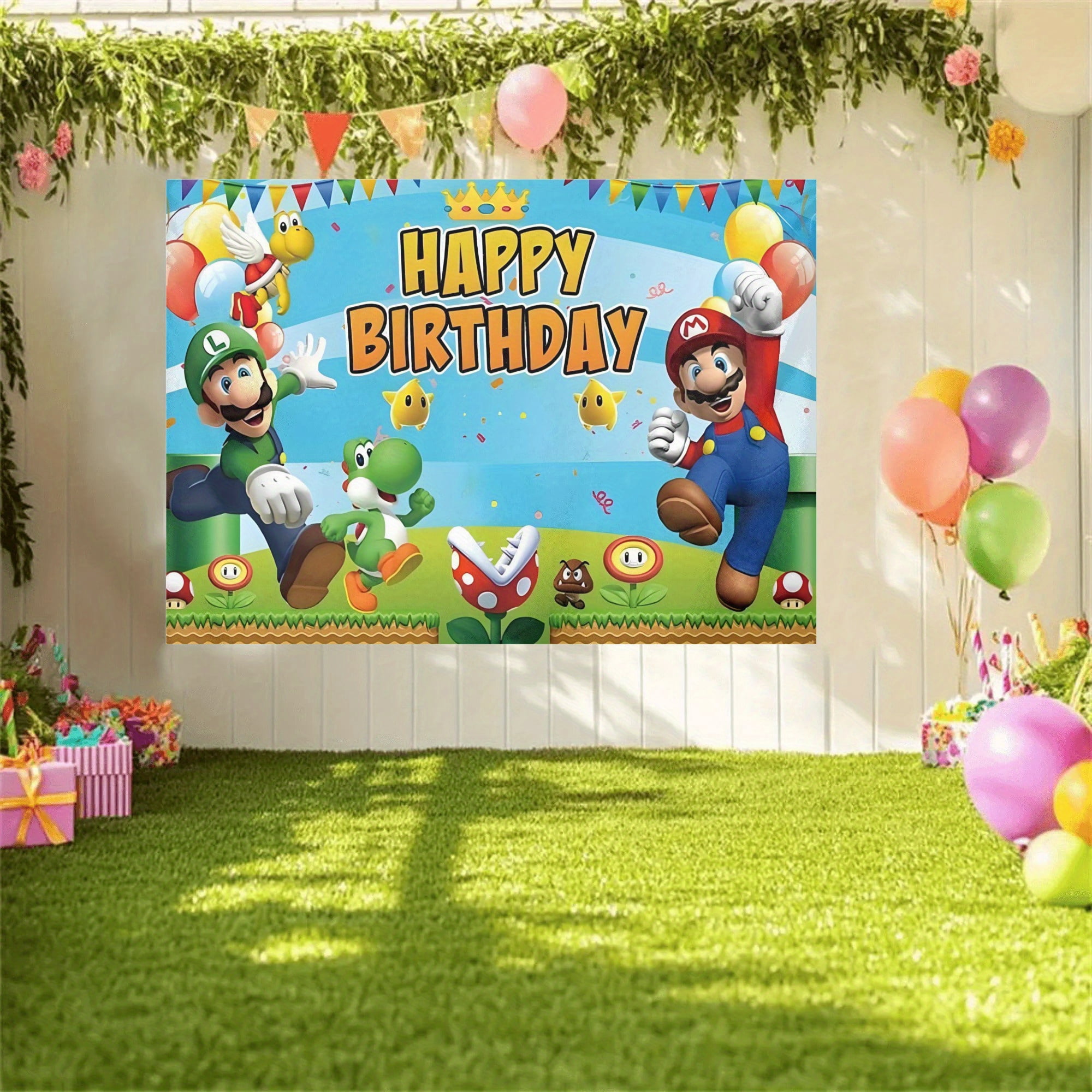 Super Mario Party background Poster - Perfect for rooms, gardens ...