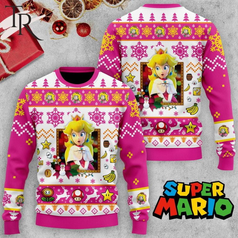 Super Mario Peach Christmas Sweater - Walmart.com
