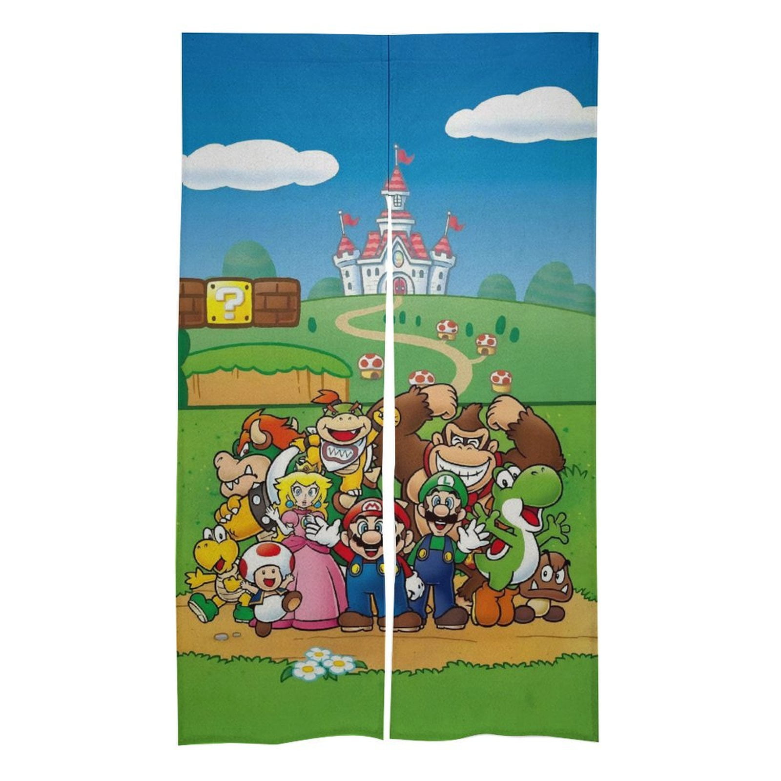Super Mario Peach Princess Cartoon door curtain is suitable for kitchen ...