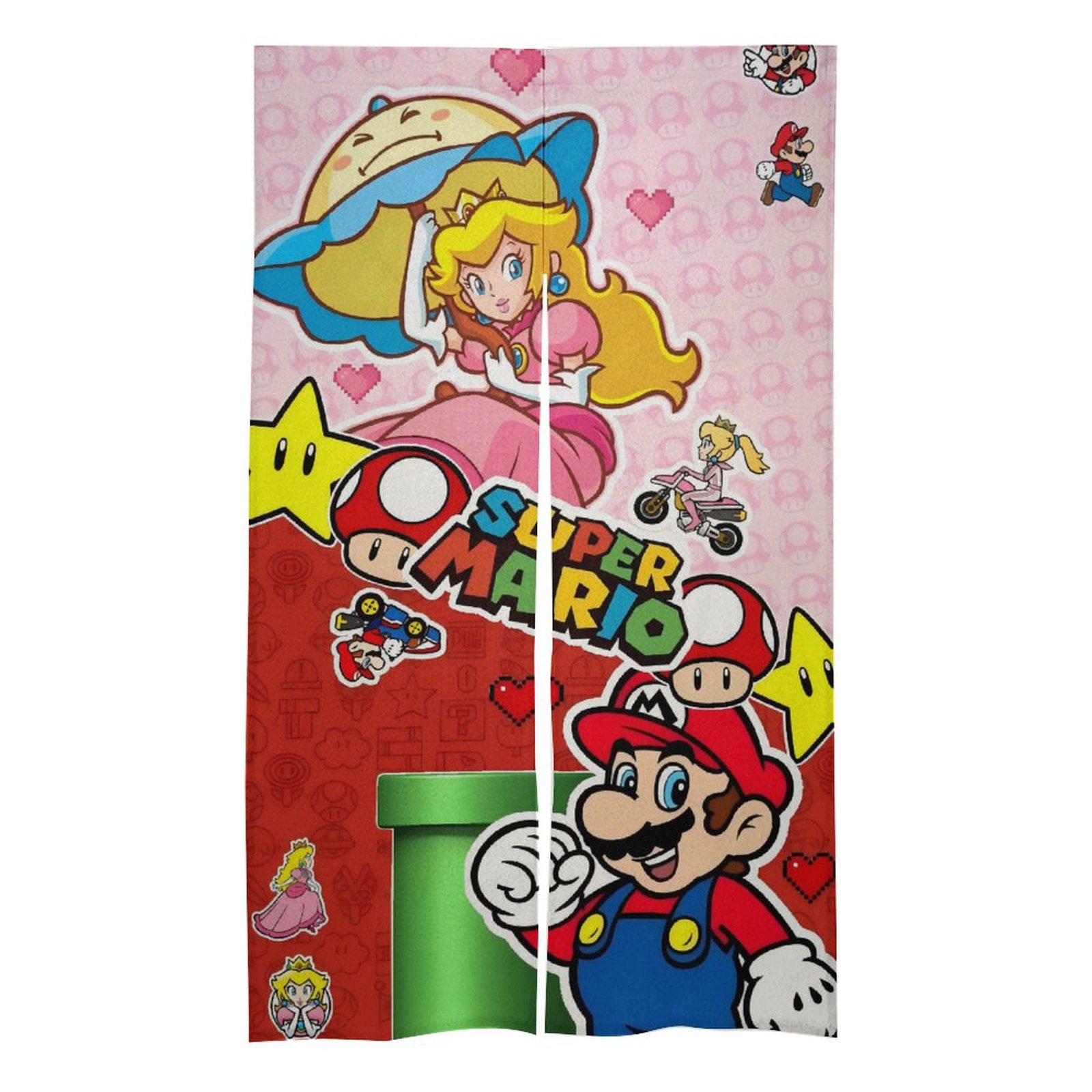 Super Mario Peach Princess Cartoon door curtain is suitable for kitchen ...