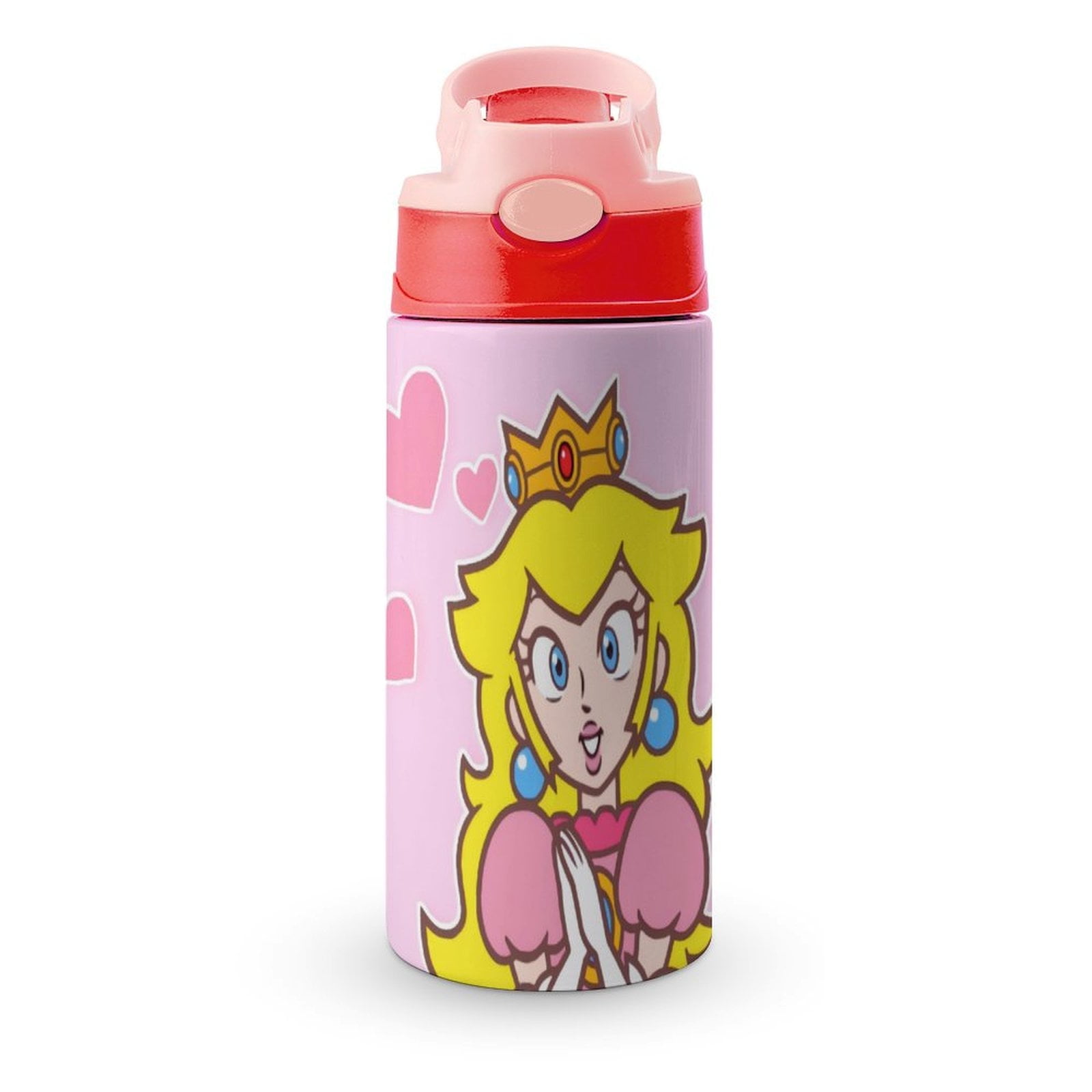 Super Mario Peach Princess Vacuum insulated cup with straw cover for ...