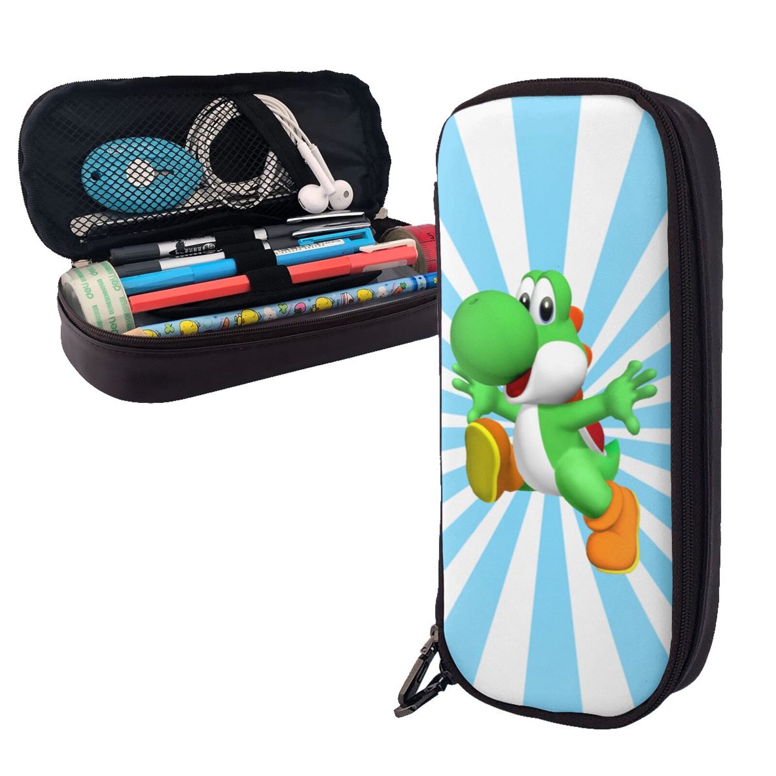 Super Mario Pencil Case Cute Pencil Box With Zippers Pen Pouch Holder ...