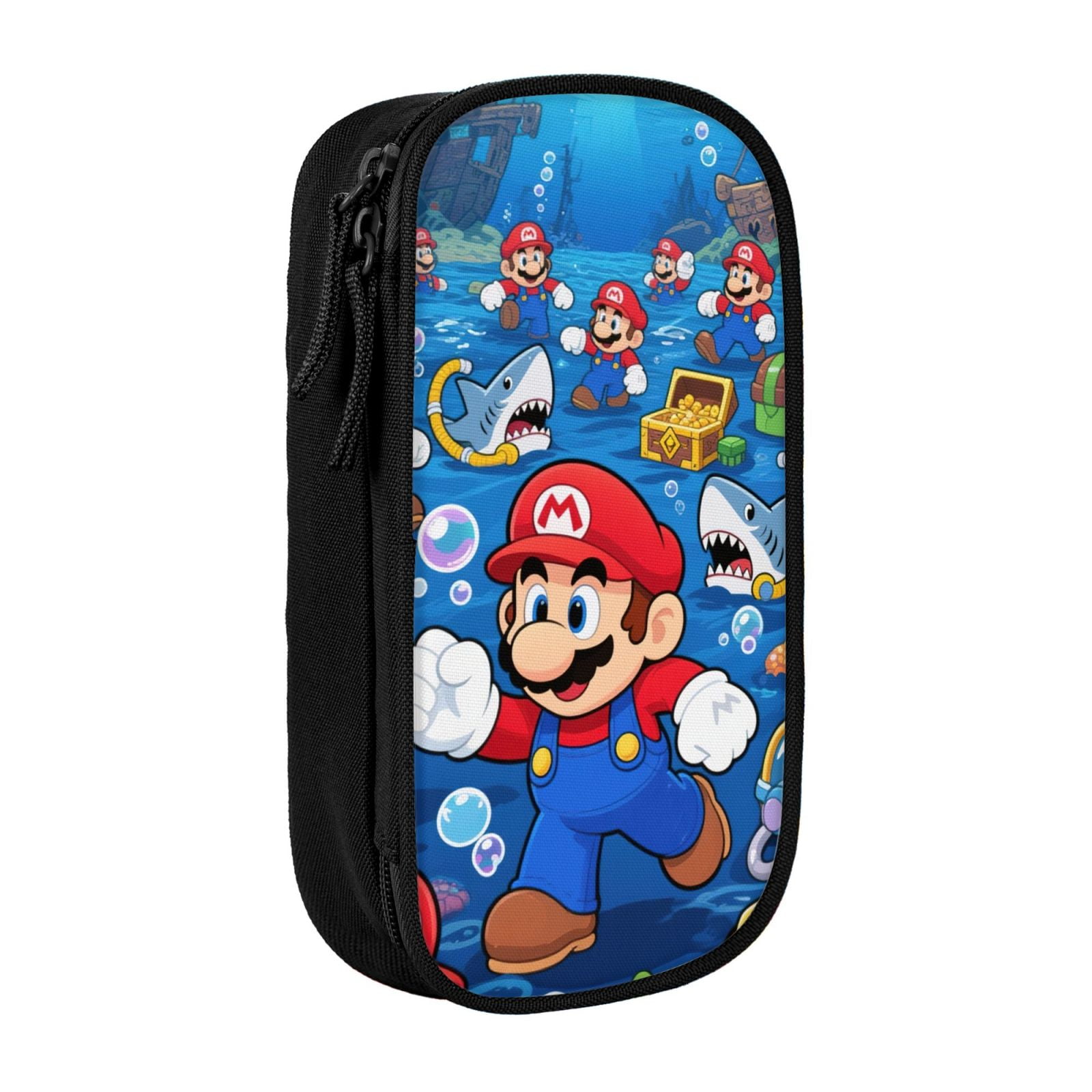 Super Mario Pencil Case With Dual Zipper Compartments, Multifunctional ...