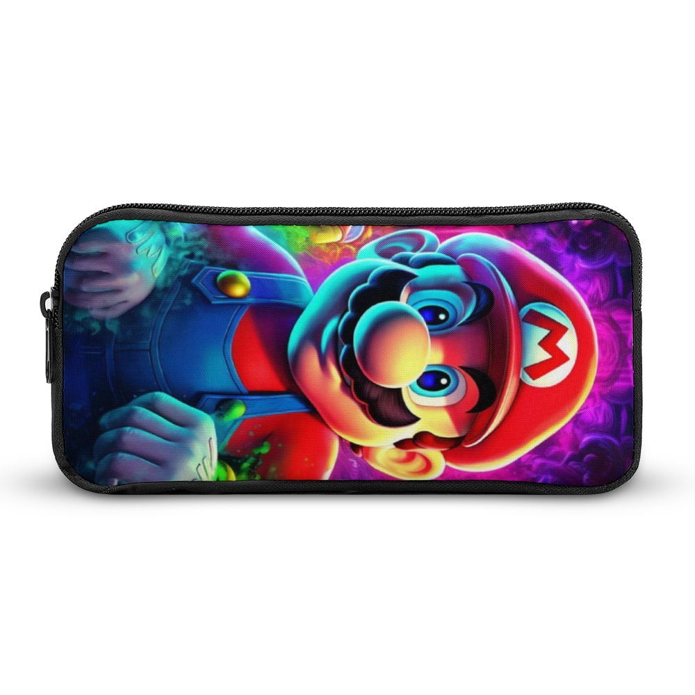 Super Mario Pencil Case Portable Pencil Bag Zipper Cosmetic Bag High ...