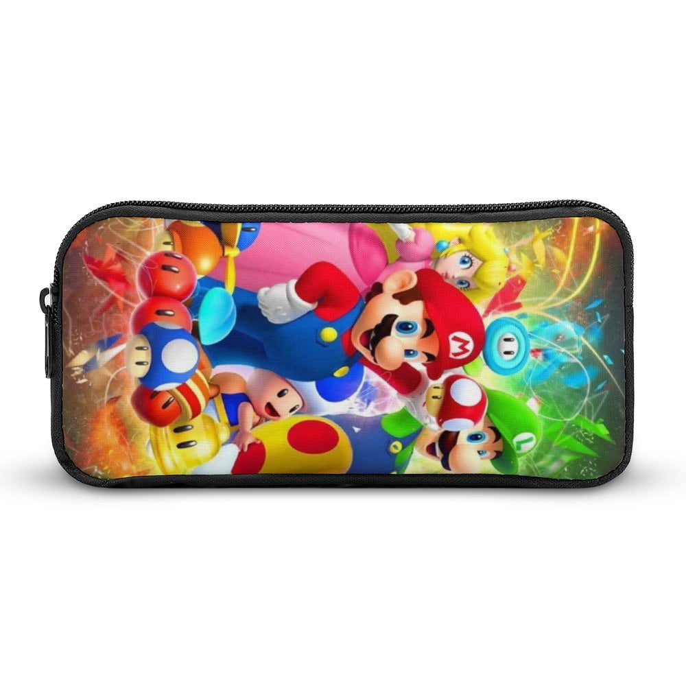 Super Mario Pencil Case Portable Pencil Bag Zipper Cosmetic Bag High ...