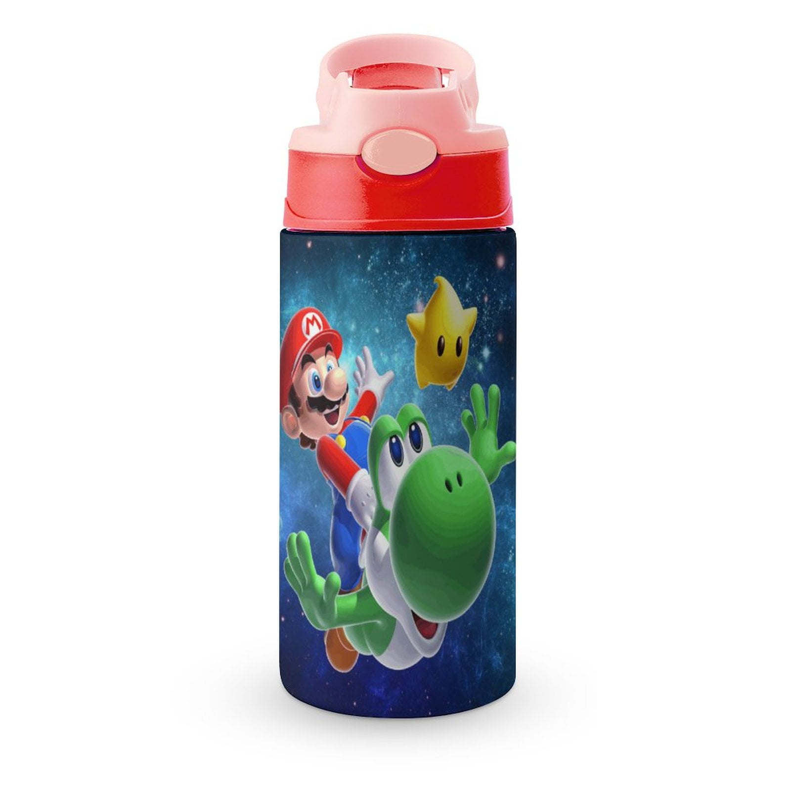 Super Mario Pet Kid's Insulated Water Bottle With Straw Vacuum ...
