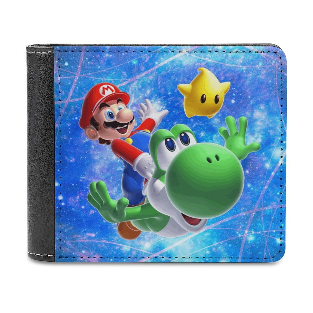 Super Mario Pet PU Leather Wallet With Card Slots Bifold Wallet Money ...