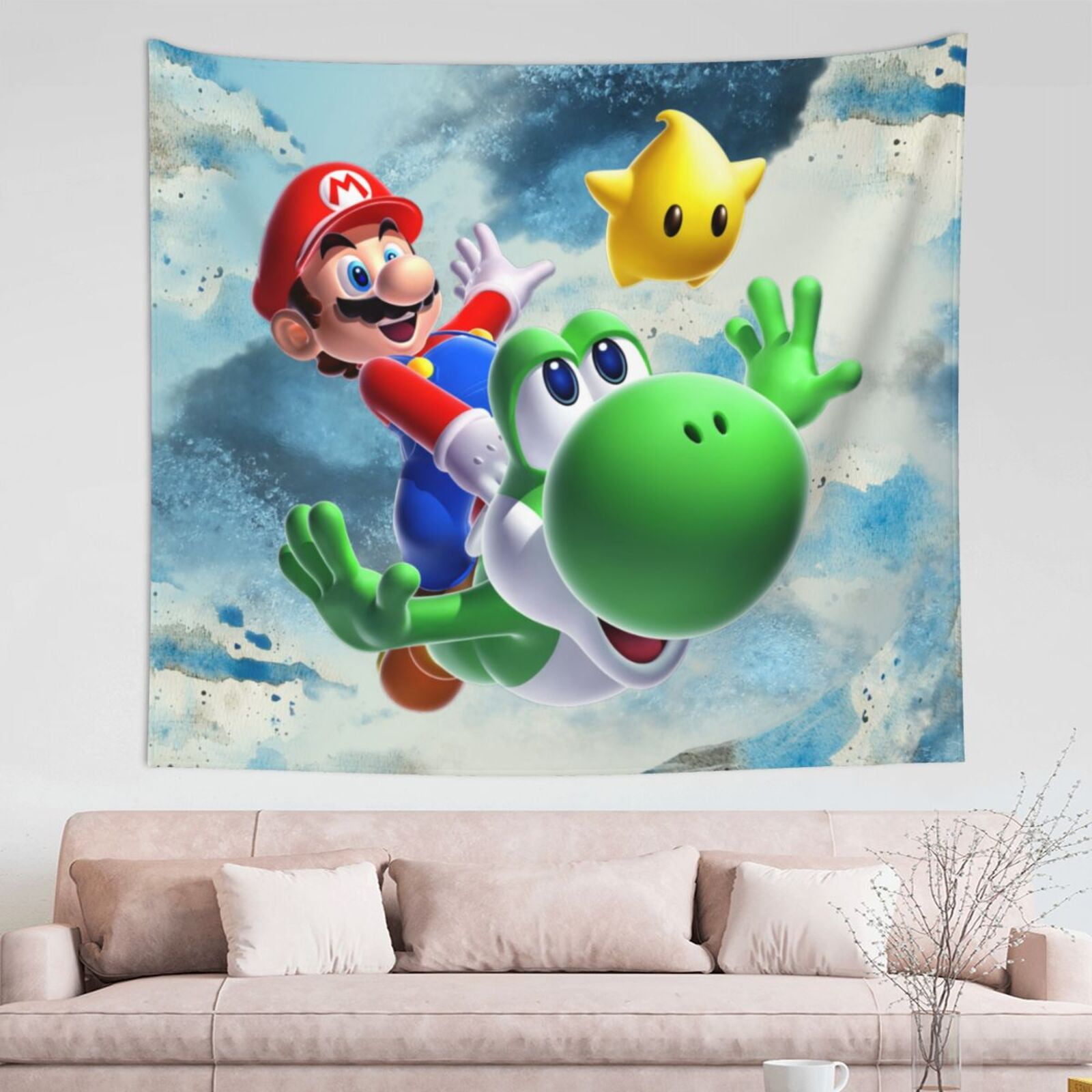 Super Mario Pet Tapestry Decor Luxury Wall Hanging Tapestries For ...