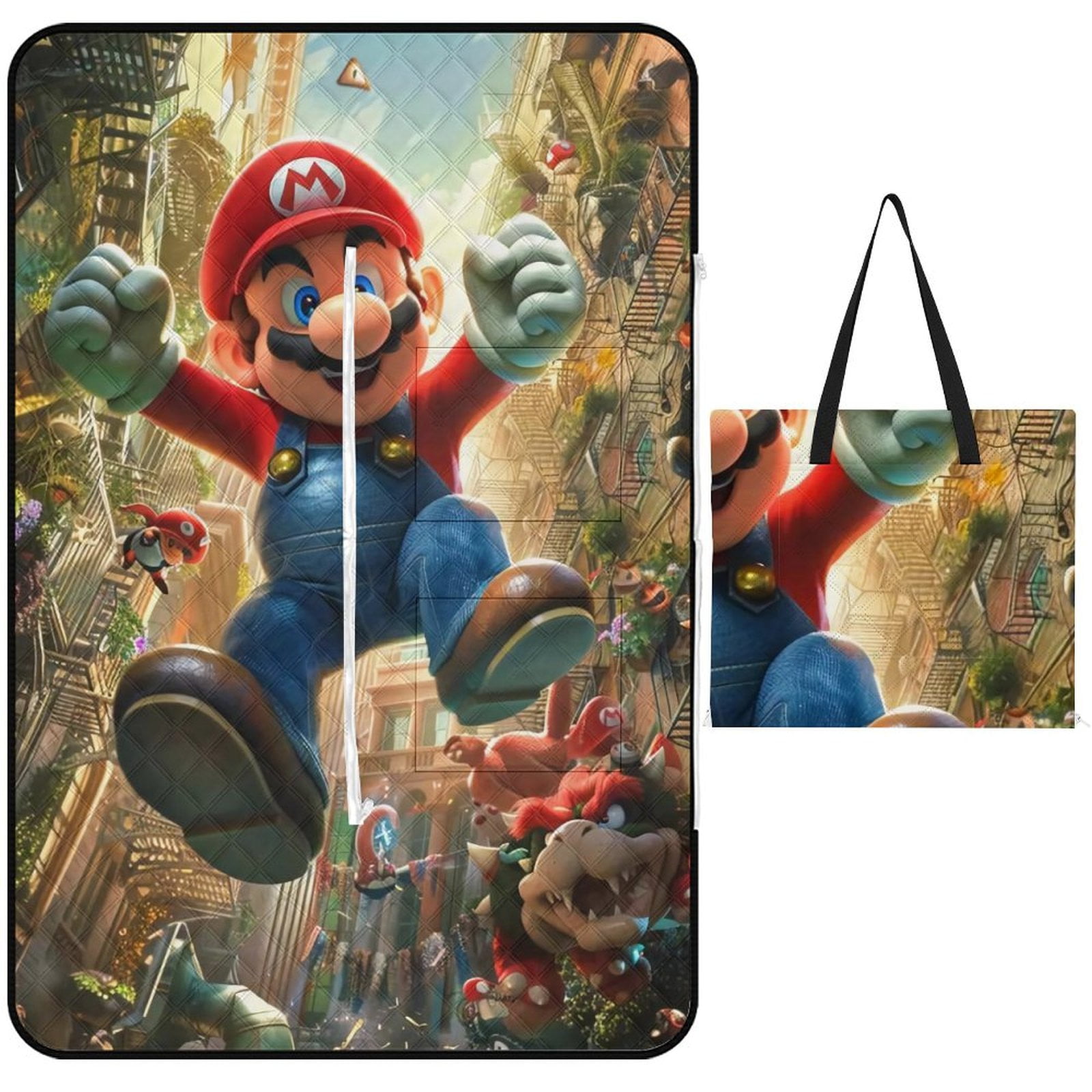 Super Mario Picnic Blankets 59"x39" Extra Large Outdoor Blanket Beach ...
