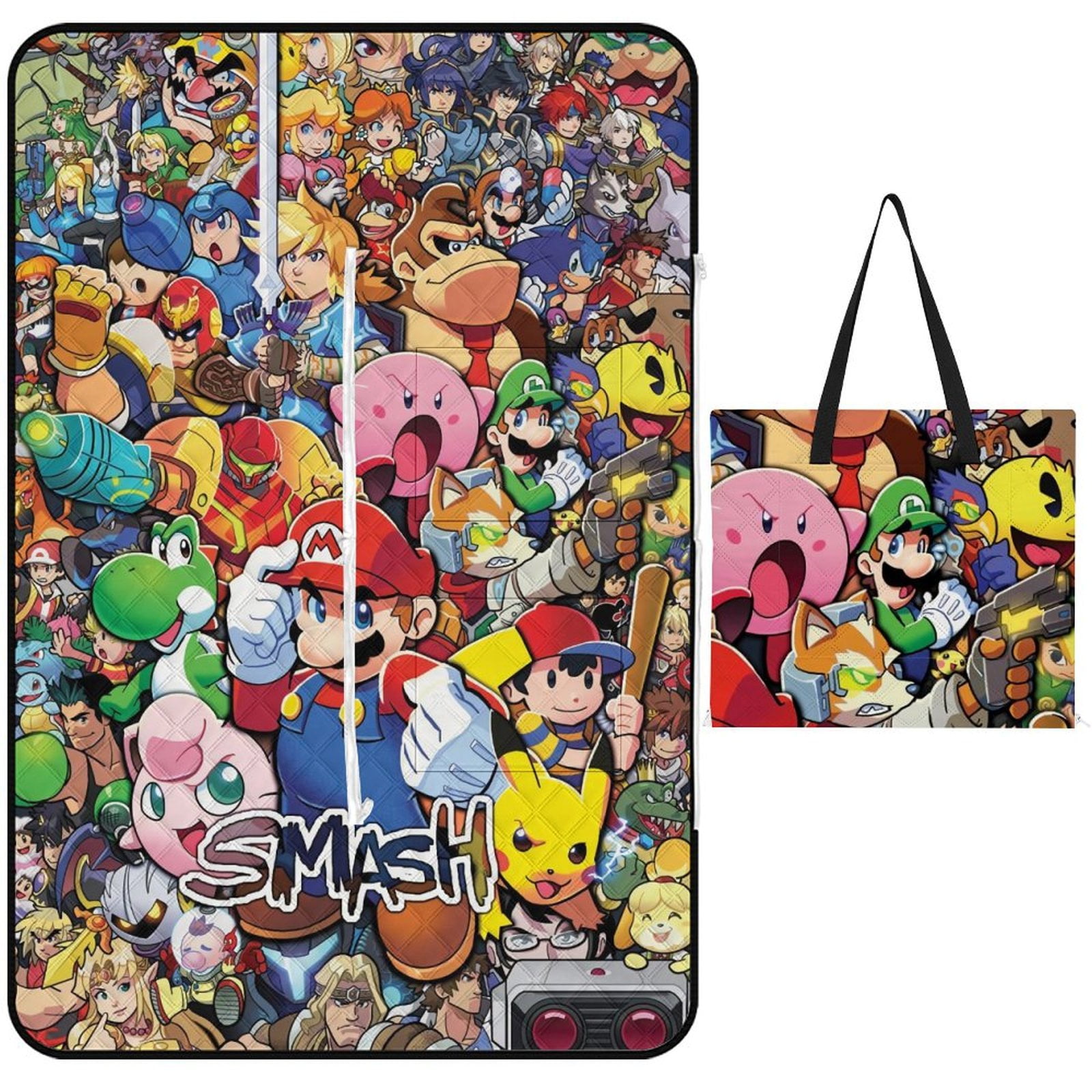 Super Mario Picnic Blankets 59"x39" Extra Large Outdoor Blanket Beach ...