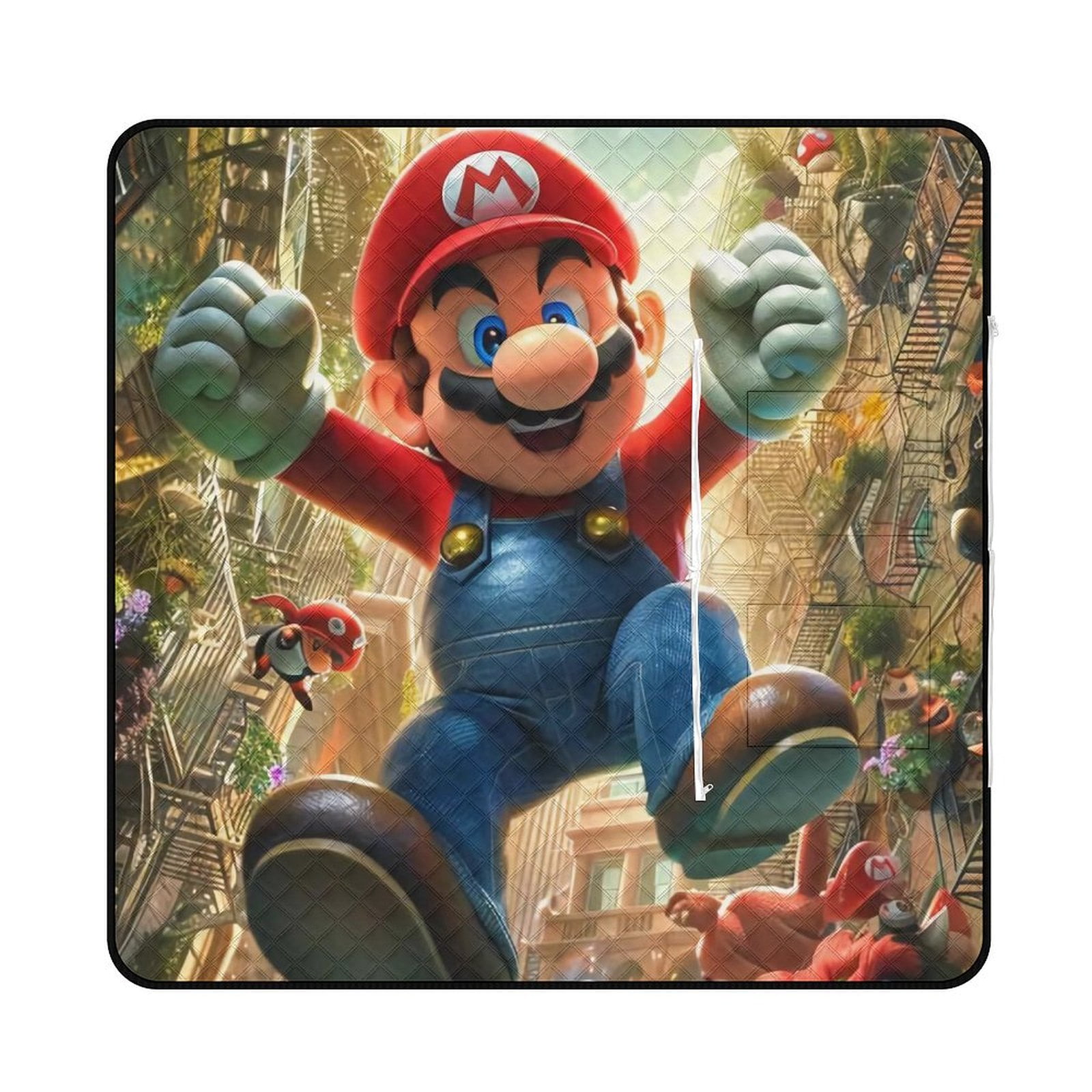 Super Mario Picnic Blankets 59"x59" Extra Large Outdoor Blanket Beach Blanket Waterproof ...