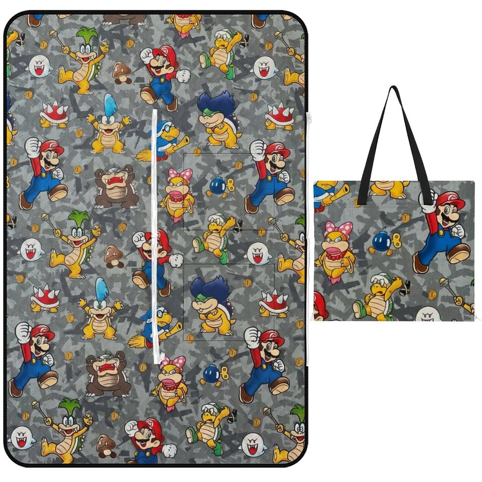 Super Mario Picnic Blankets Beach Blanket, 60''x40'' Large Sandproof ...