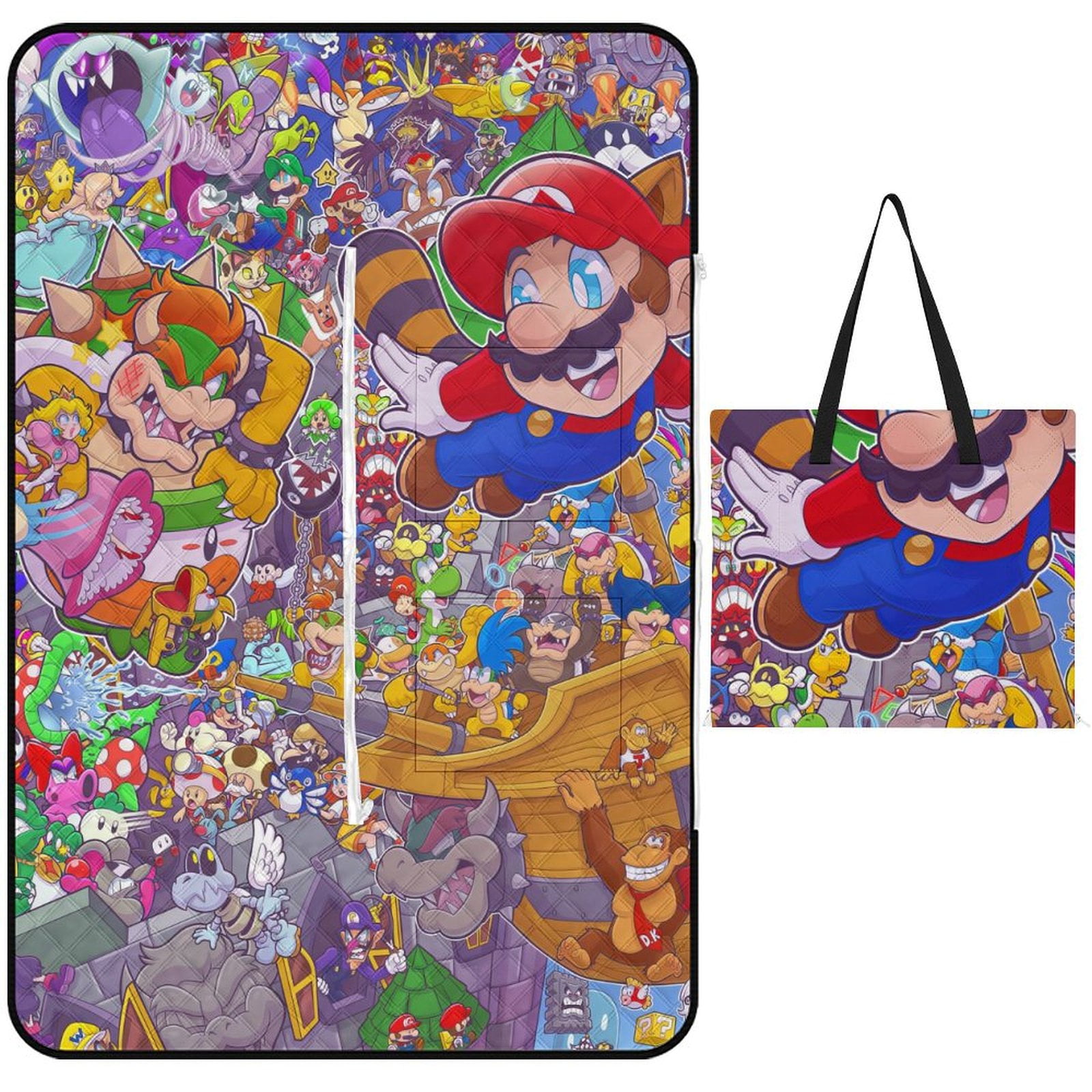 Super Mario Picnic Blankets Beach Blanket, 60''x40'' Large Sandproof ...